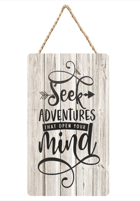 Wooden Plaque Seek Adventures Ornament Wooden Sign Lodge Camp Nature ...