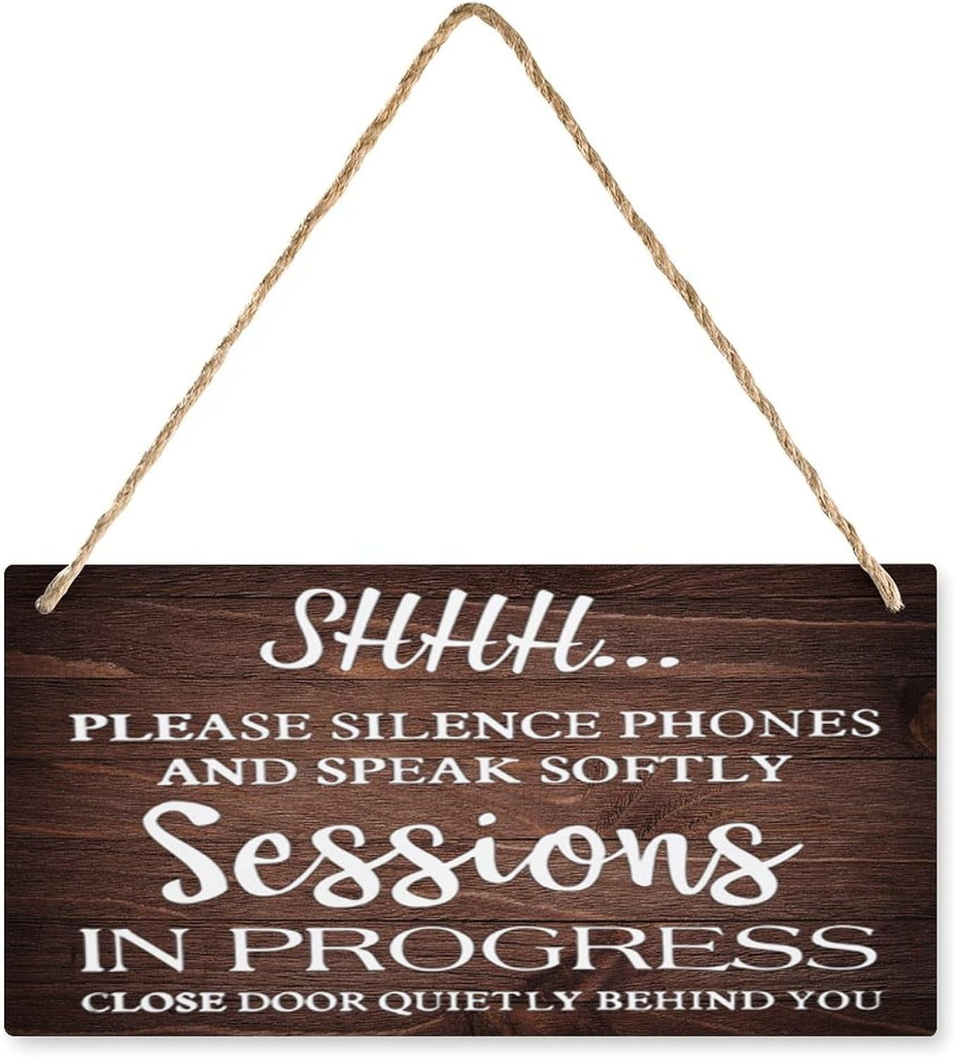 Wooden Plaque Shhh. Please Silence Phones Speak Softly Sessions In ...