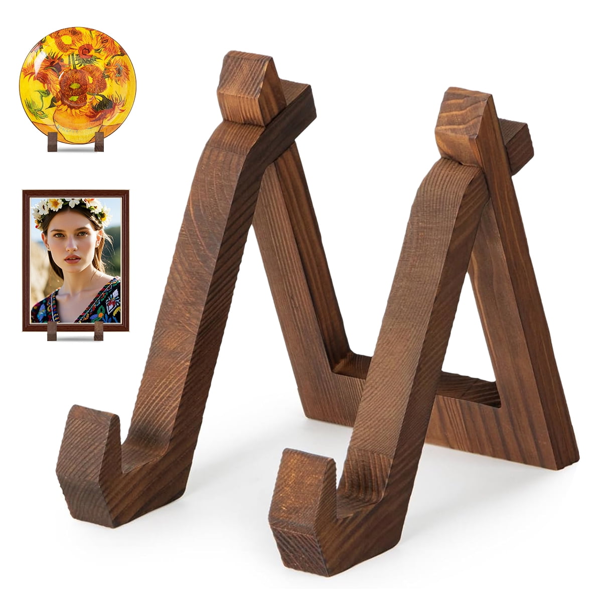 Wooden Plate Display Stand, Plate Holder for Display of Plates ...