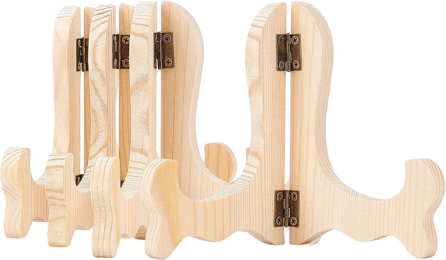 Wooden Plates Display Stand Decorative Easel Stand 12cm/5 inch 4pcs ...