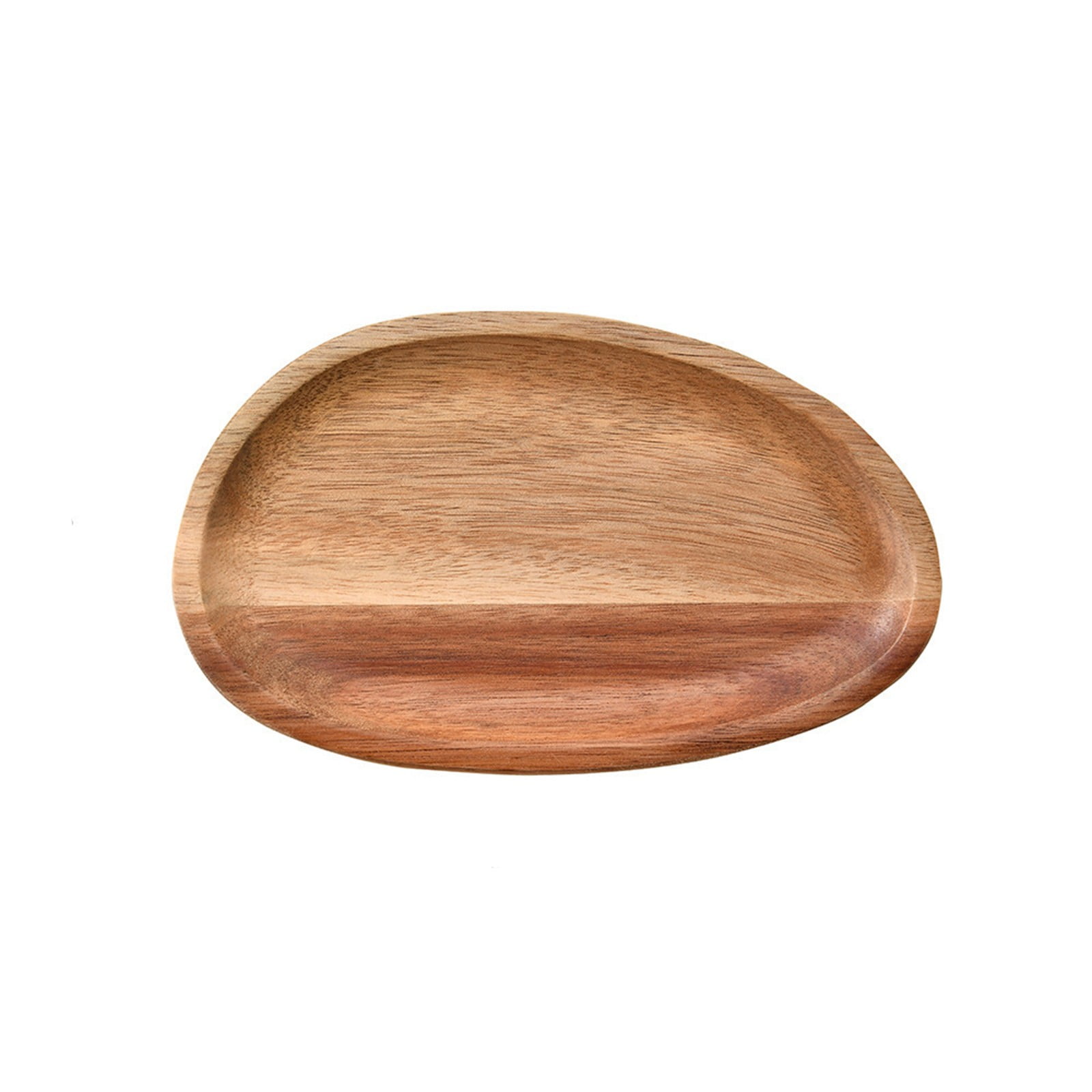 Wooden Plates Rustic Woven Pattern Wood Appetizer Plates Reusable ...