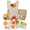 Fisher-Price Wooden Picnic Basket and Food Pretend Play Set for ...