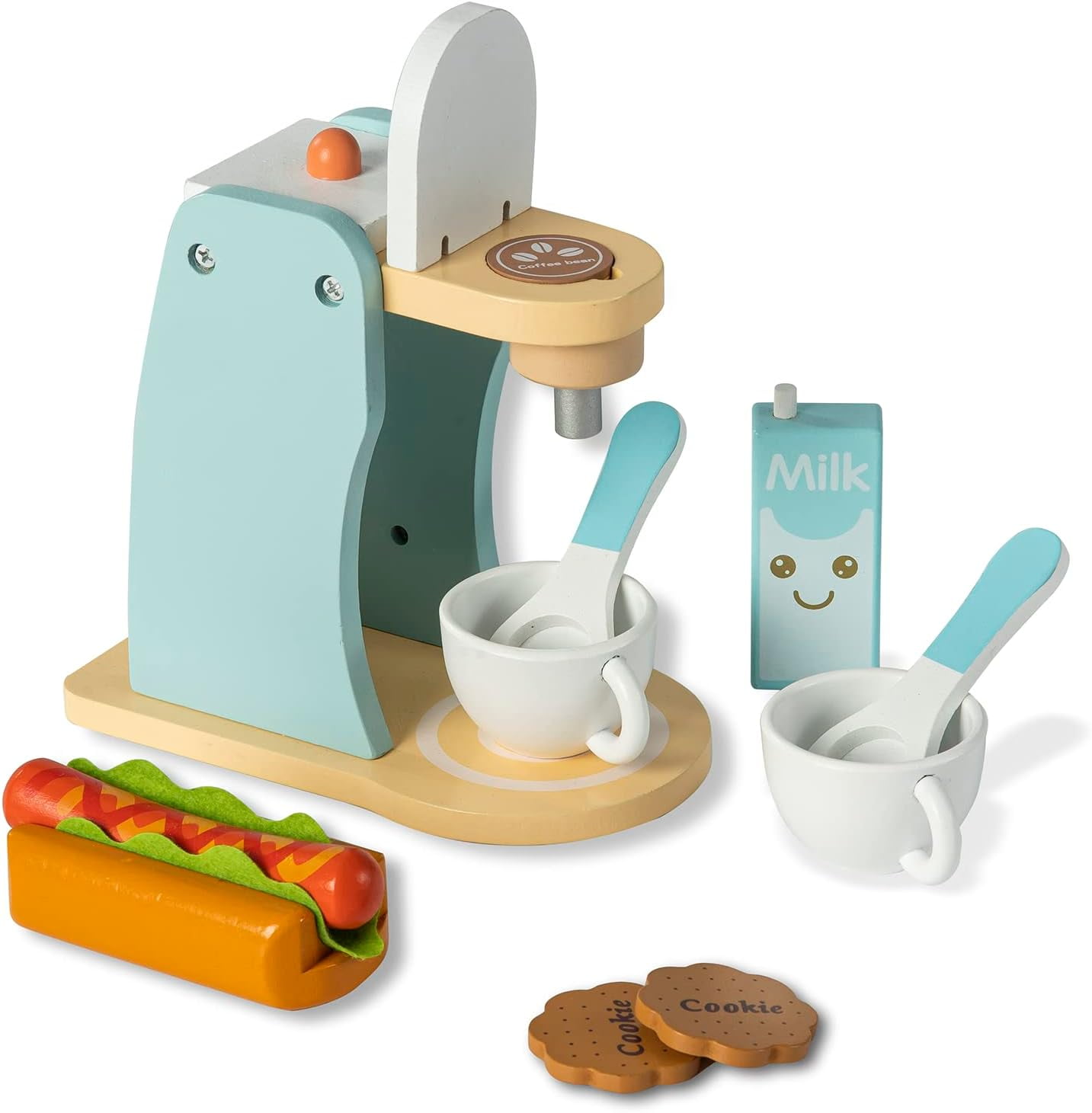 Wooden Play Kitchen Accessories,Kids Toy Toaster,Toy Kitchen Wooden Pop ...