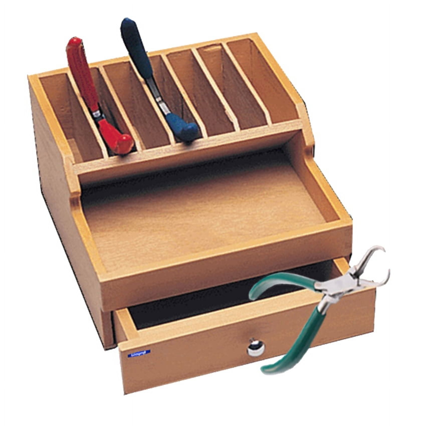Wooden Plier Rack With Drawer Storage Tool Organizer Wooden ...