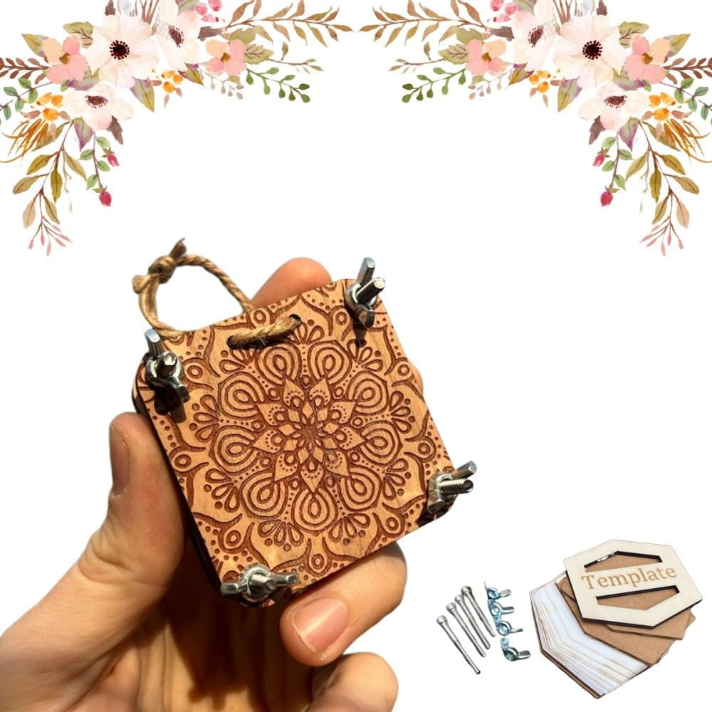 Wooden Pocket Flower Press - Botanical Pressing Kit, Micro Mini ...
