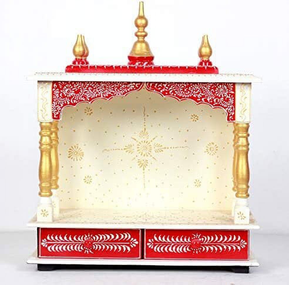 Wooden Pooja Mandir For Home And Office /Wall Hanging And Table Top ...