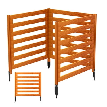 3 Panels Air Conditioner Fence, Privacy Fence to Hide AC and Trash ...