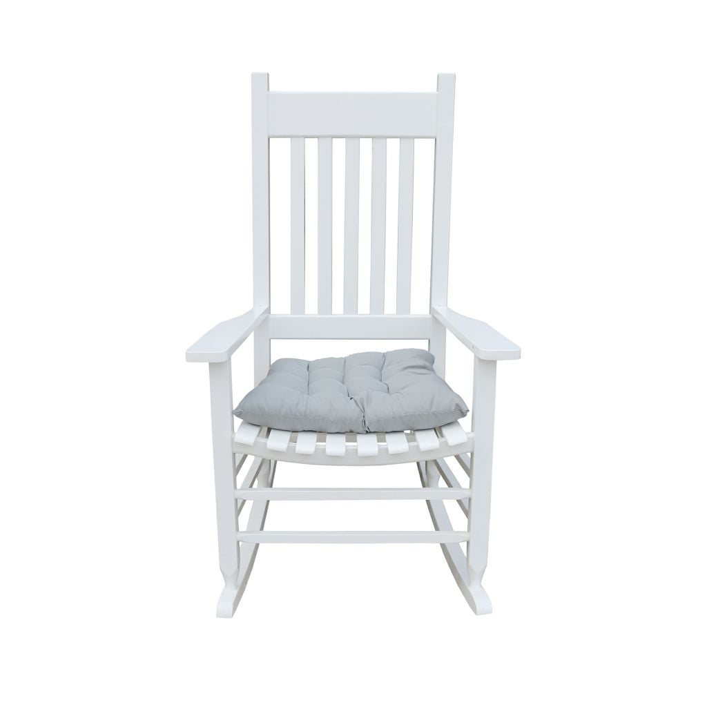 Wooden Porch Rocker Chair,Weight Limit: 280LBS,White - Walmart.com