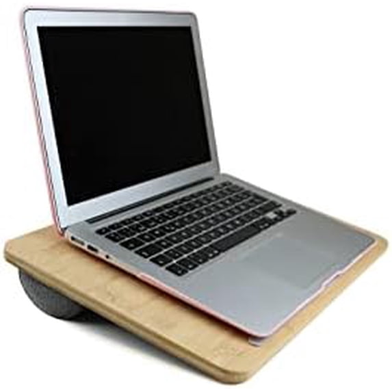 Wooden Portable Lap Laptop Desk with Pillow Cushion, Fits up to 15.6 ...