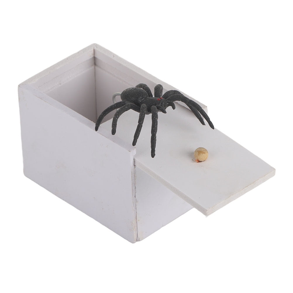 Wooden Prank Spider Scare Box Hidden In Case Funny Trick Play Joke Toys ...