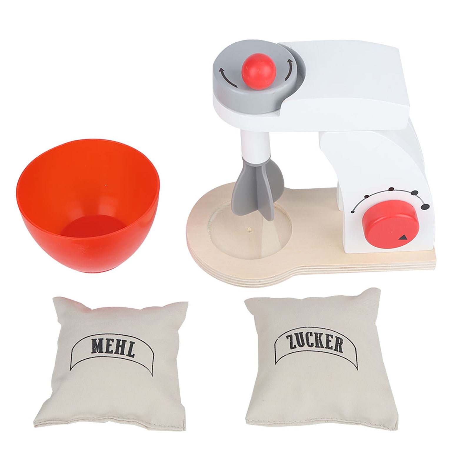 Wooden Pretend Play Simulation Toasters Bread Maker Blender Baking Kit ...