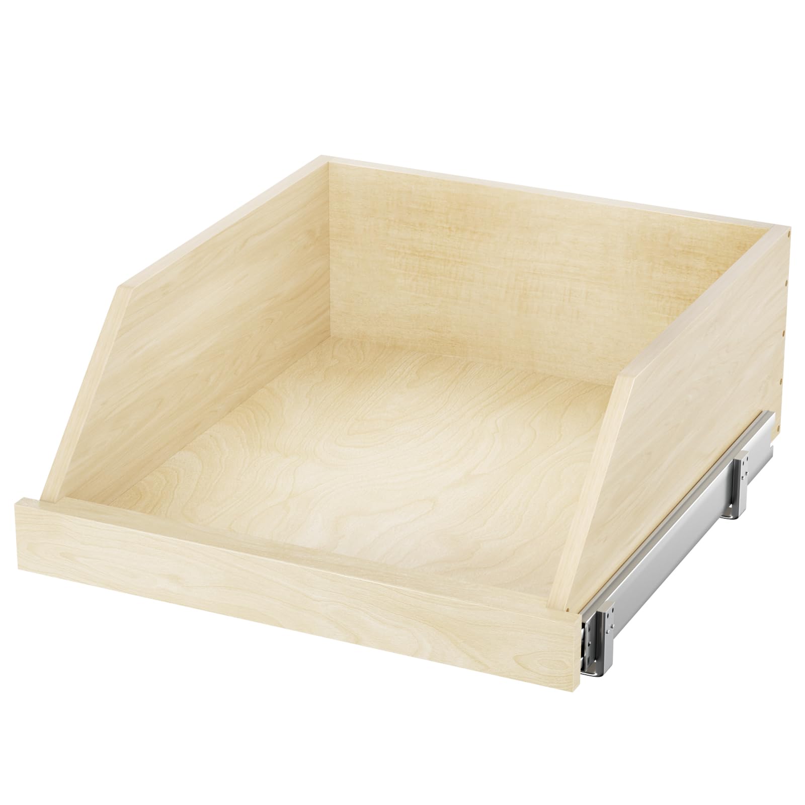 Wooden Pull Out Cabinet Shelf, Slide Out Organizer for Spices, Snacks ...