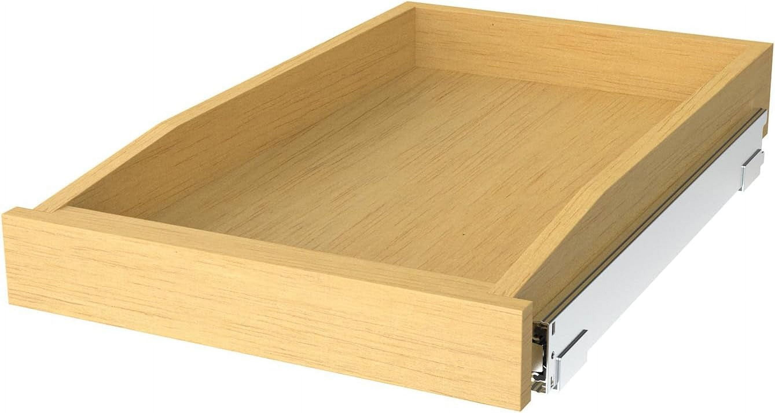 Wooden Pull out Cabinet Organizer 26" W x 21" D x 3.35" H, Heavy Duty ...