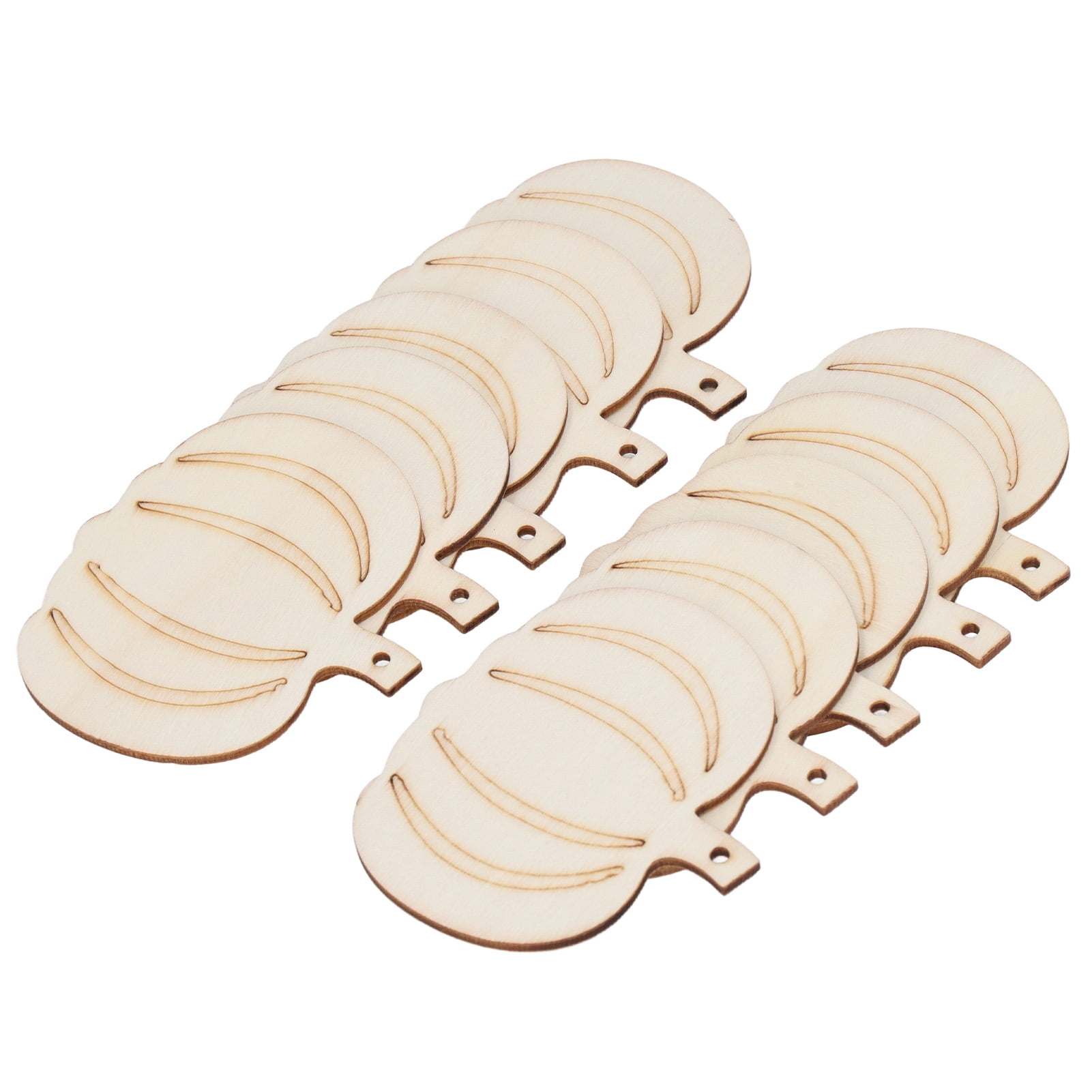 Wooden Pumpkin Cutout Unfinished, Wooden Pumpkins Small Hole Wide ...
