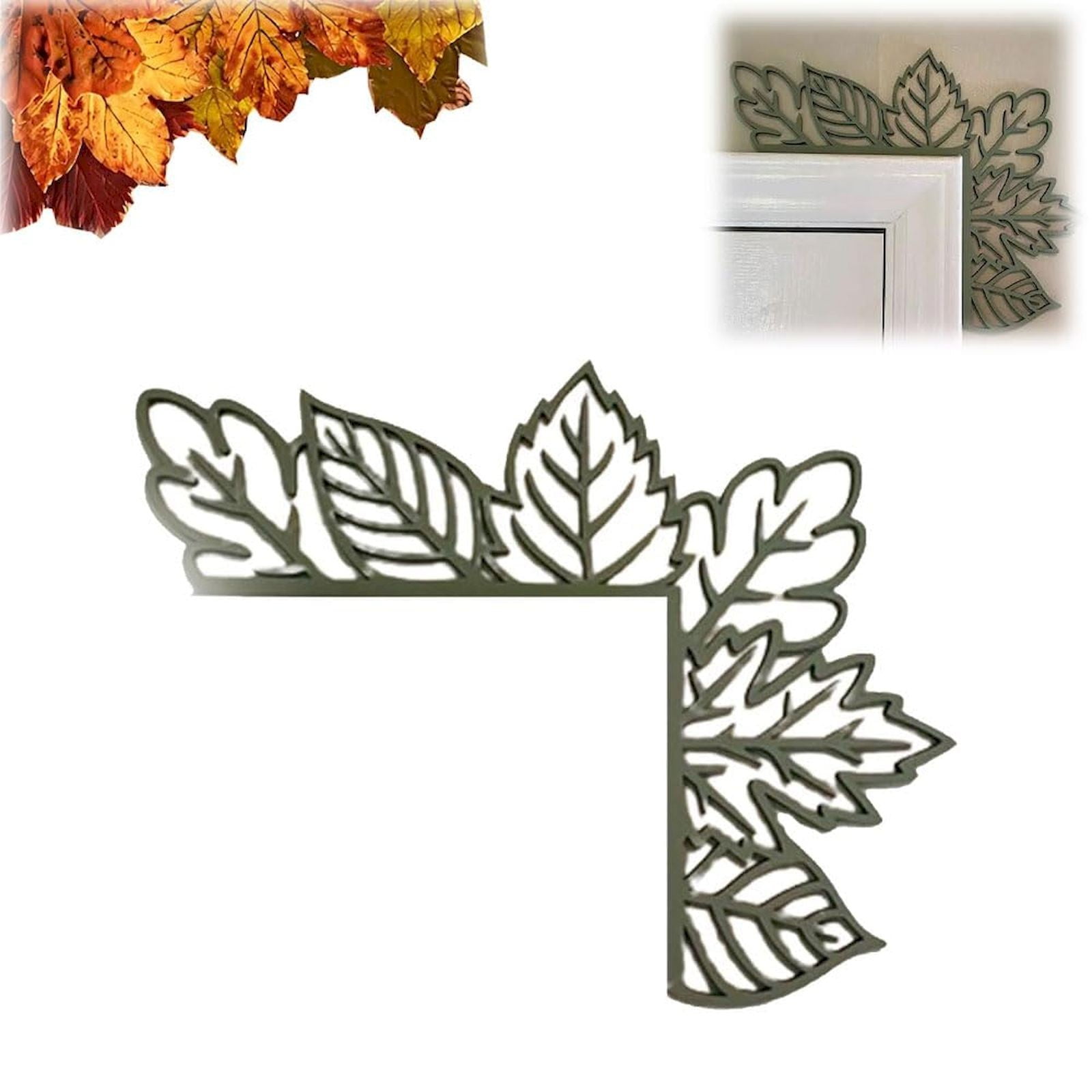 Wooden Pumpkin Door Corner Decor - Fall Holiday Decorations for Home ...