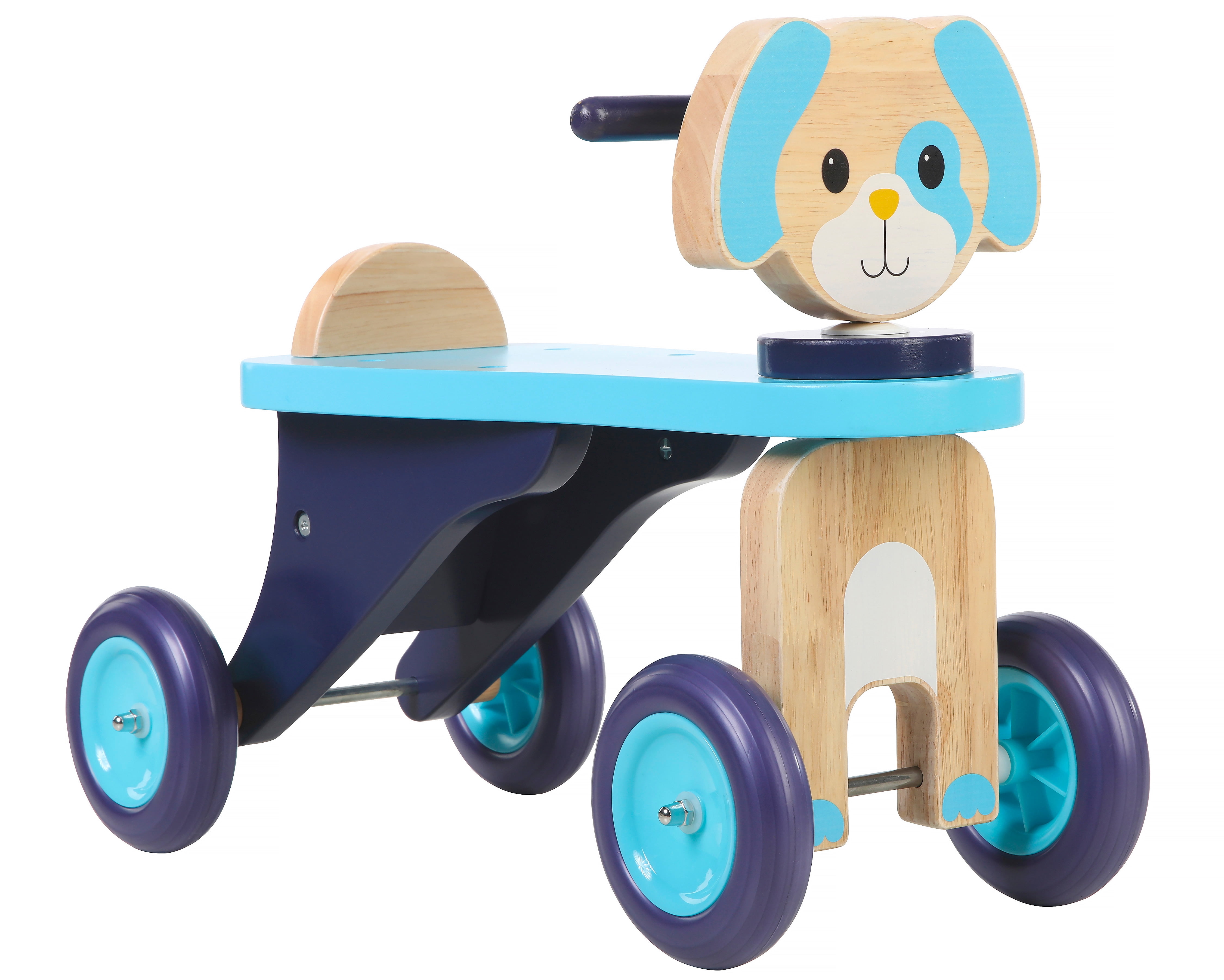 Dynacraft Wooden Puppy Push Ride-on Toy for Toddlers, Ages 18 Months to ...