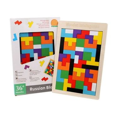 Wooden Intelligence Game 3D Wood Iq Puzzle Brain Teaser Magic Tetris ...