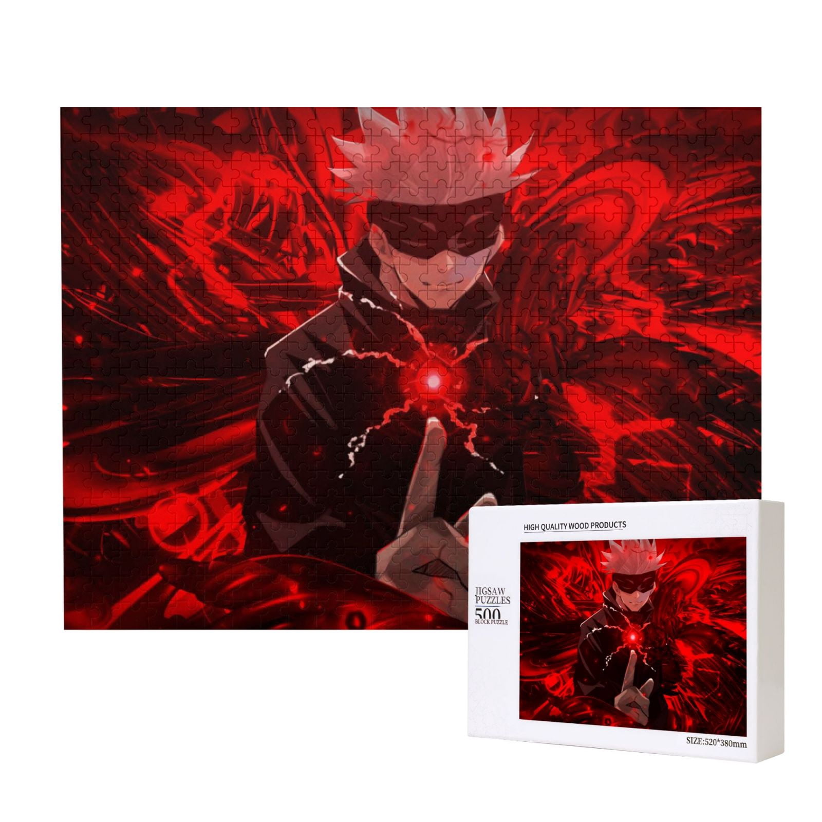 Wooden Puzzle 500 Pieces, Jujutsu Kaisen Gojo Satoru Jigsaw Puzzles ...