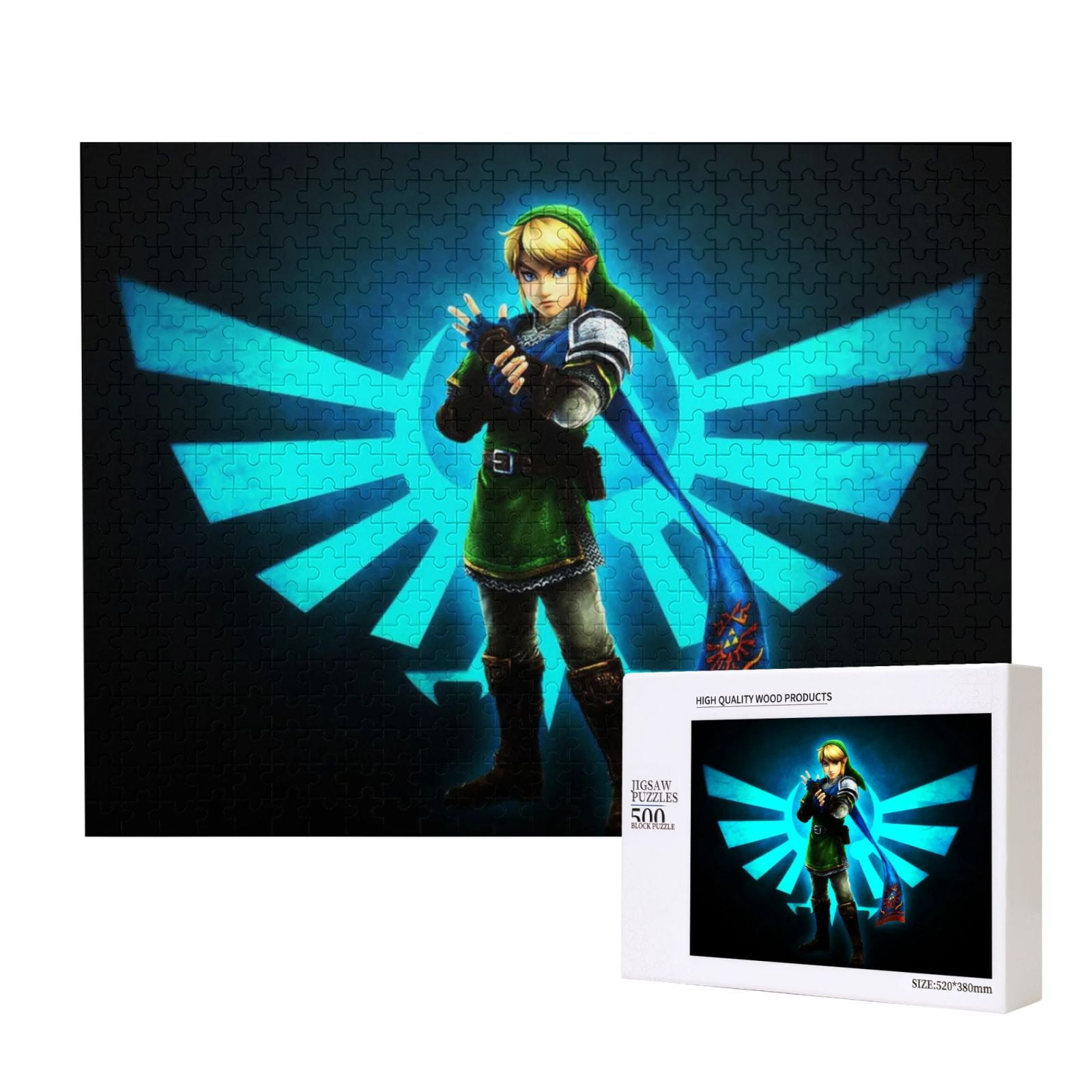 Wooden Puzzle 500 Pieces, The Legend of Zelda Jigsaw Puzzles Toys Game ...