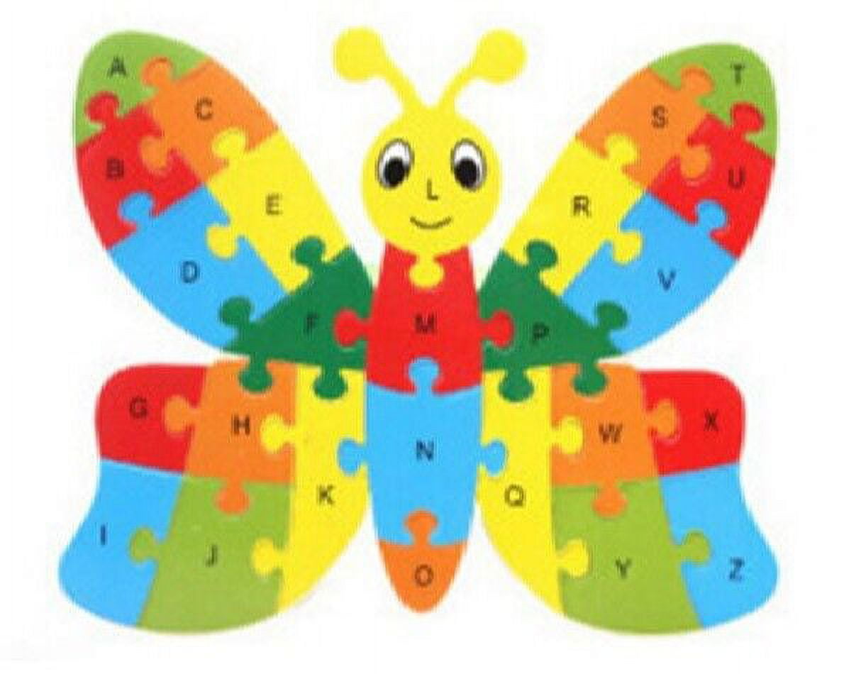 Wooden Puzzle Alphabet ABC Learning Toys Jigsaw kids Fun Educational ...