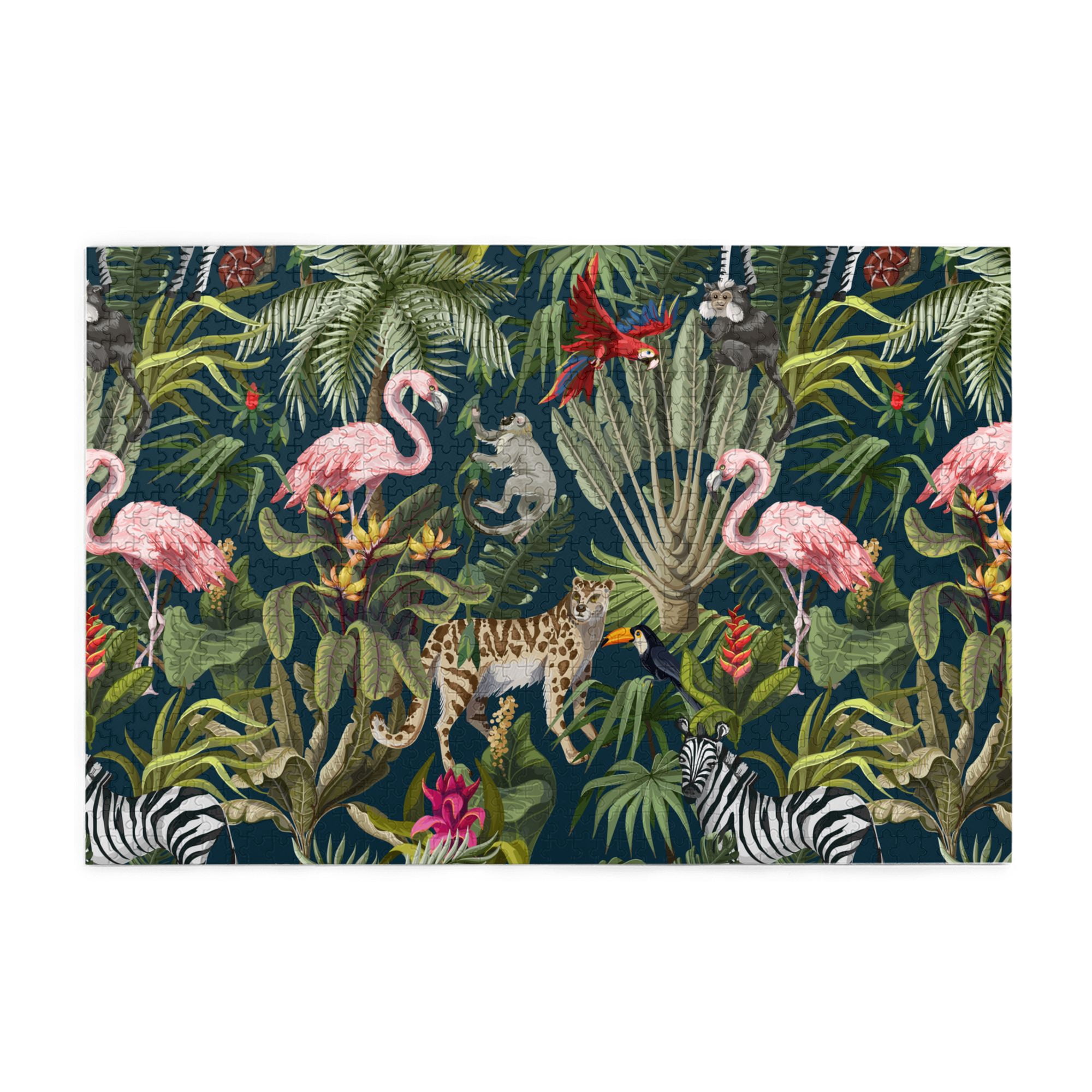 Wooden Puzzle Animals in The Jungle 1000-Slice Puzzle for All Ages ...