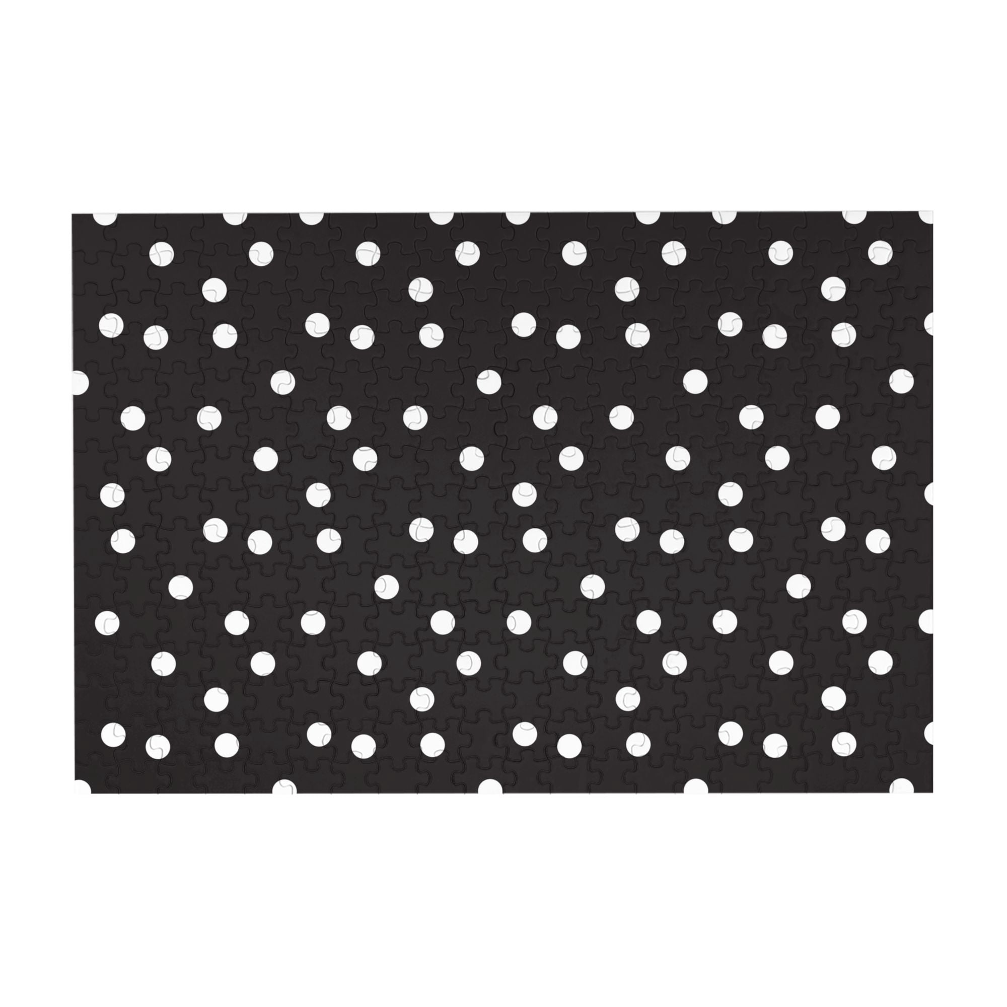 Wooden Puzzle Black White Polka Dots 300-Slice Puzzle for All Ages ...