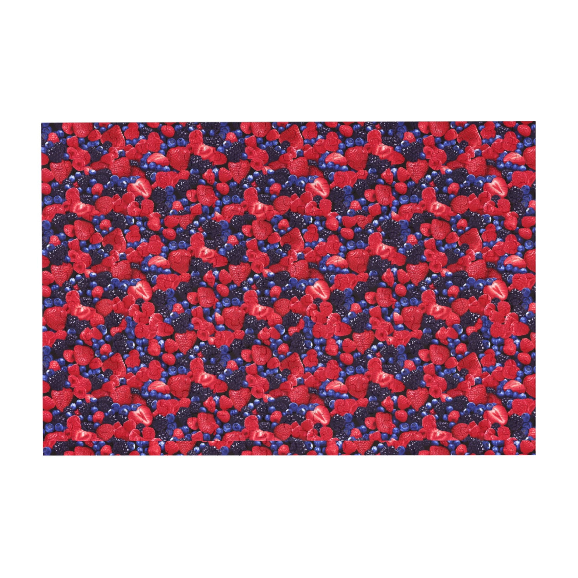 Wooden Puzzle Blueberry Strawberry 300-Slice Puzzle for All Ages Gifts ...