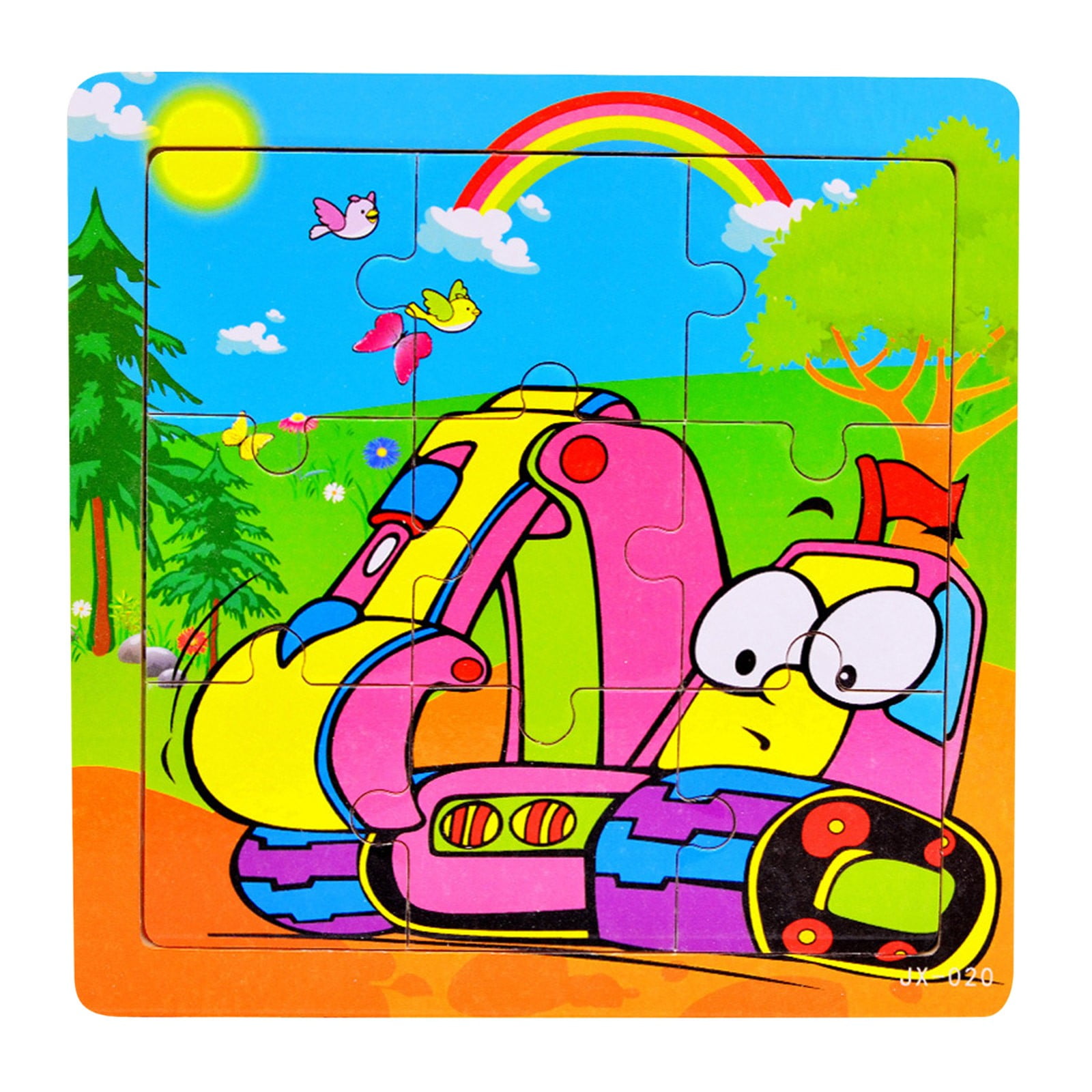 Wooden Puzzle Brain Teaser Toy for Kids 3-7 Years, Educational ...