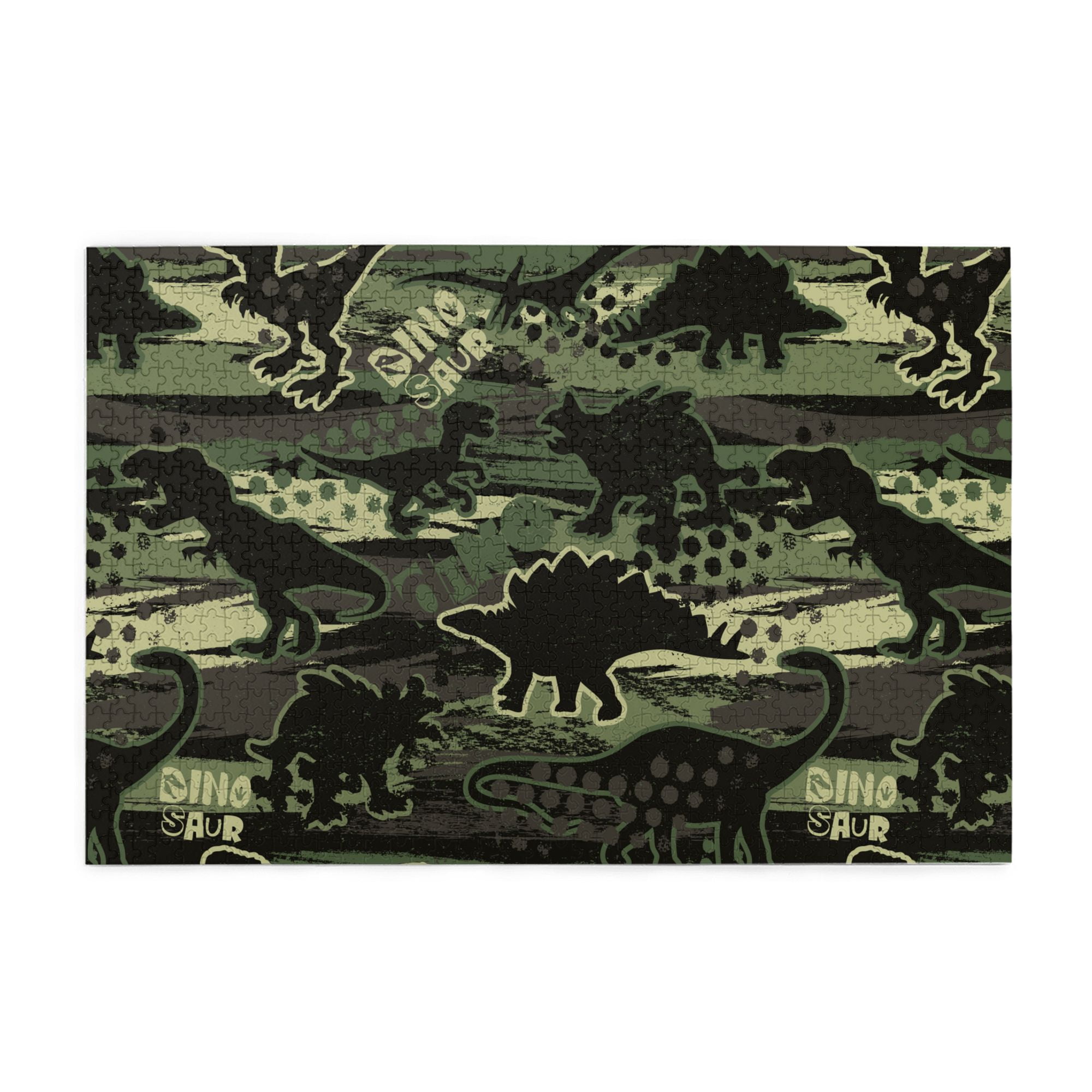 Wooden Puzzle Camo Dinosaurs T-Rex 1000-Slice Puzzle for All Ages Gifts - Walmart.com