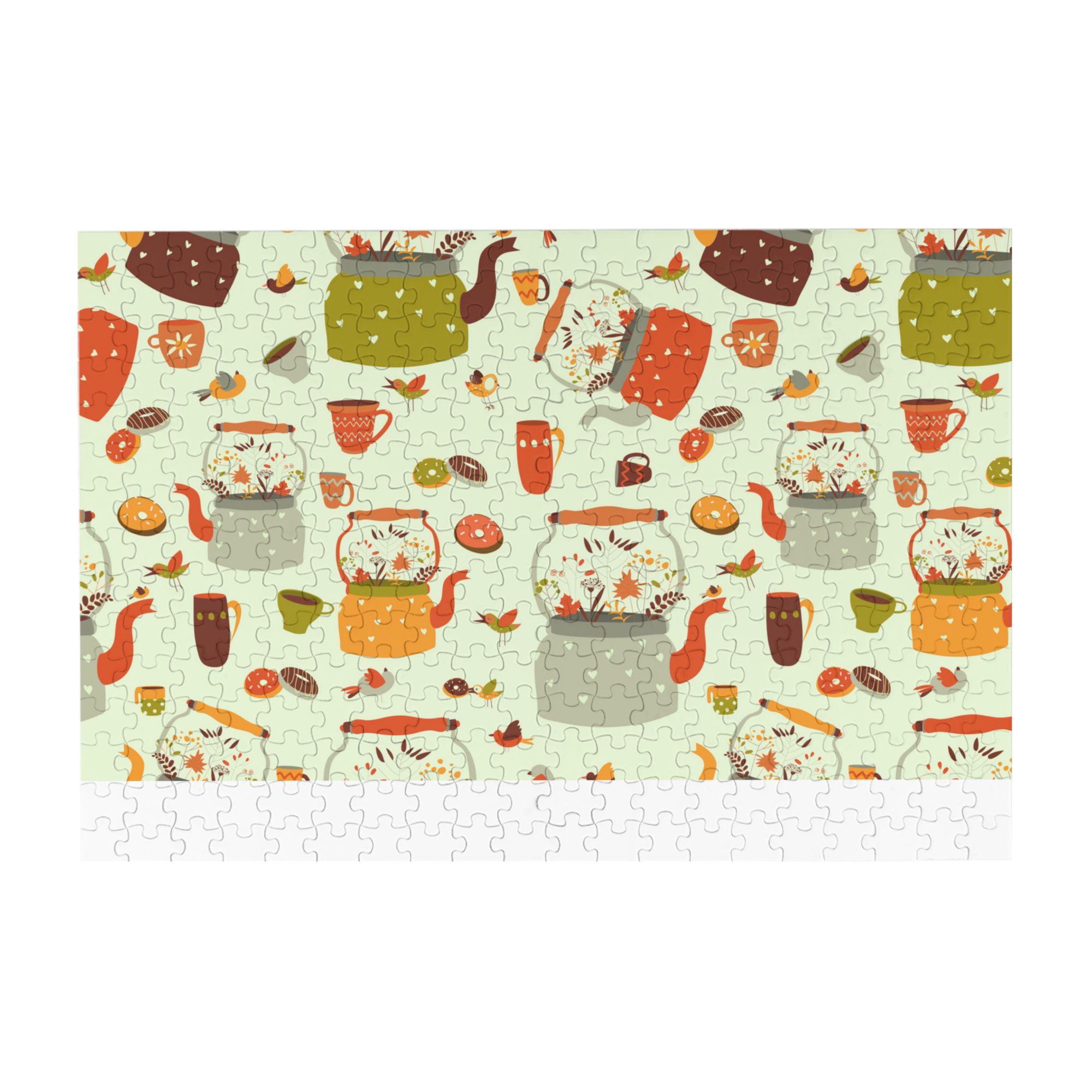 Wooden Puzzle Cartoon kettle flower pot 300-Slice Puzzle for All Ages ...