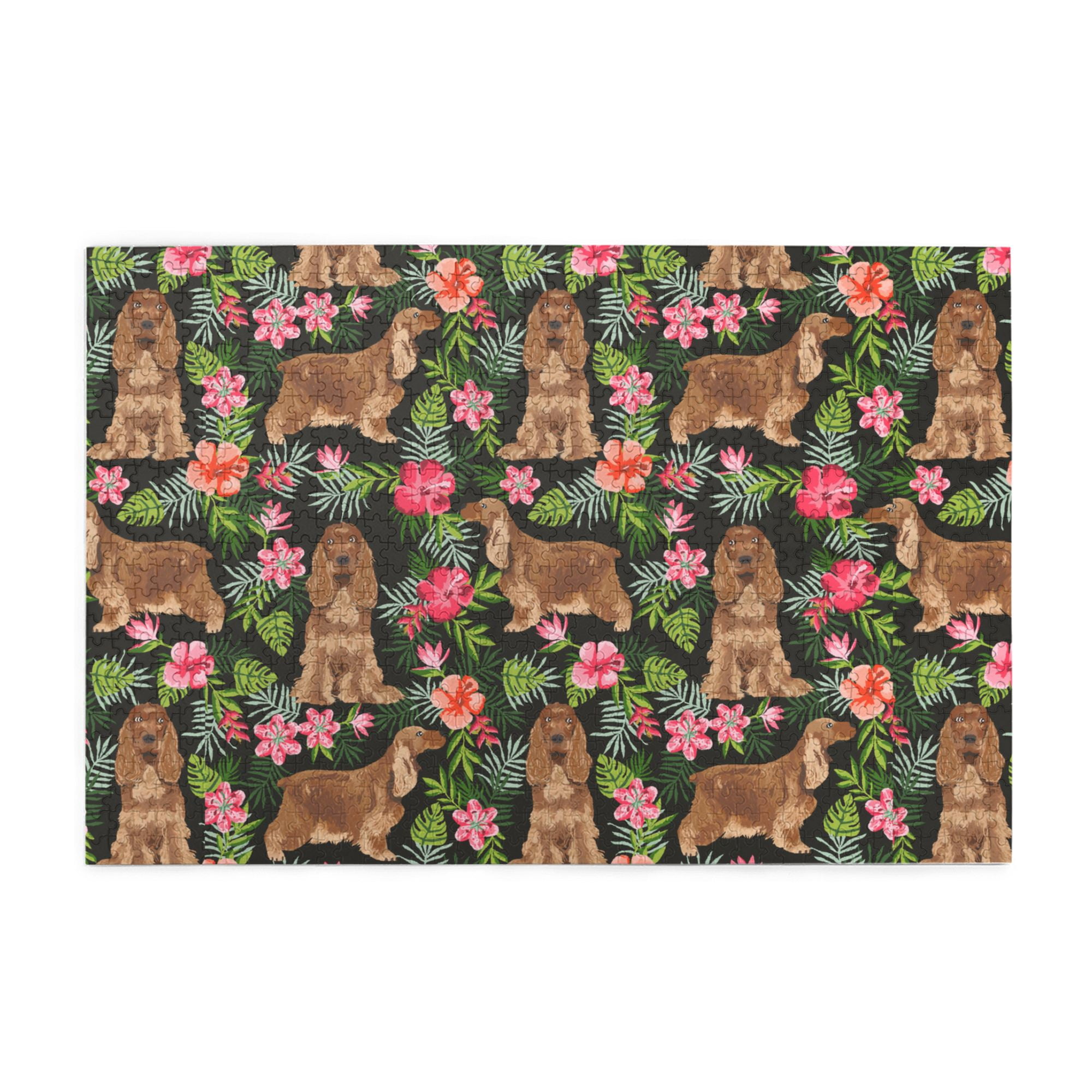 Wooden Puzzle Cocker Spaniel 1000-Slice Puzzle for All Ages Gifts ...
