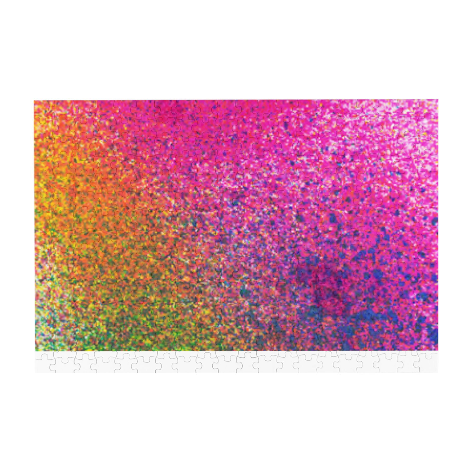 Wooden Puzzle Color paint splash effect background 300-Slice Puzzle for ...