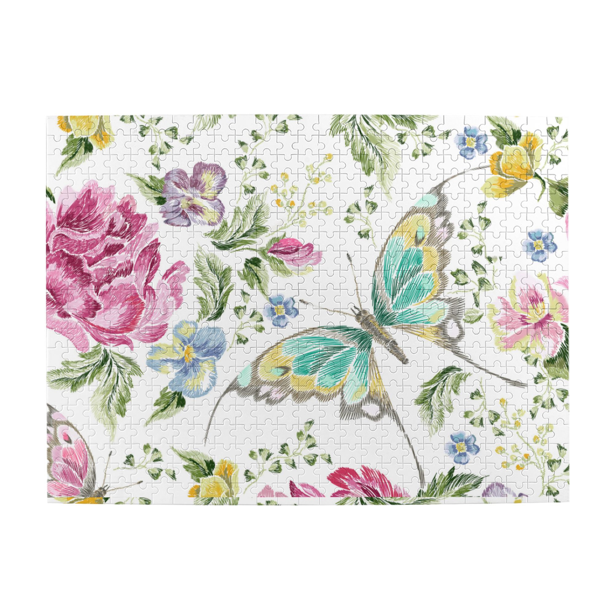 Wooden Puzzle Colorful Butterfly Insect 500-Slice Puzzle for All Ages ...