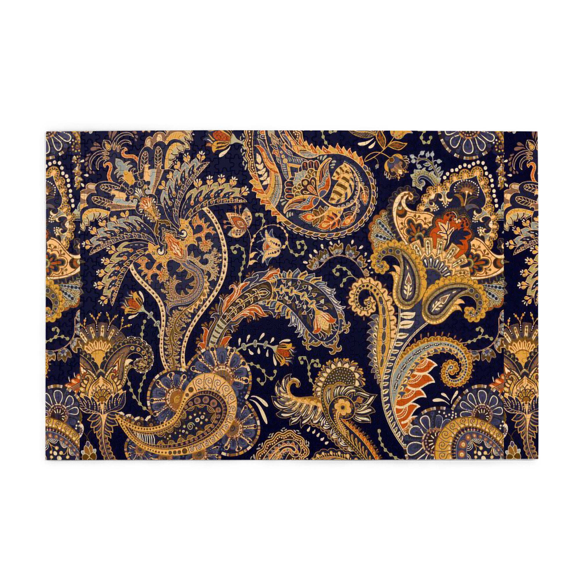 Wooden Puzzle Colorful Paisley Indonesian Batik Nature 1000-Slice ...