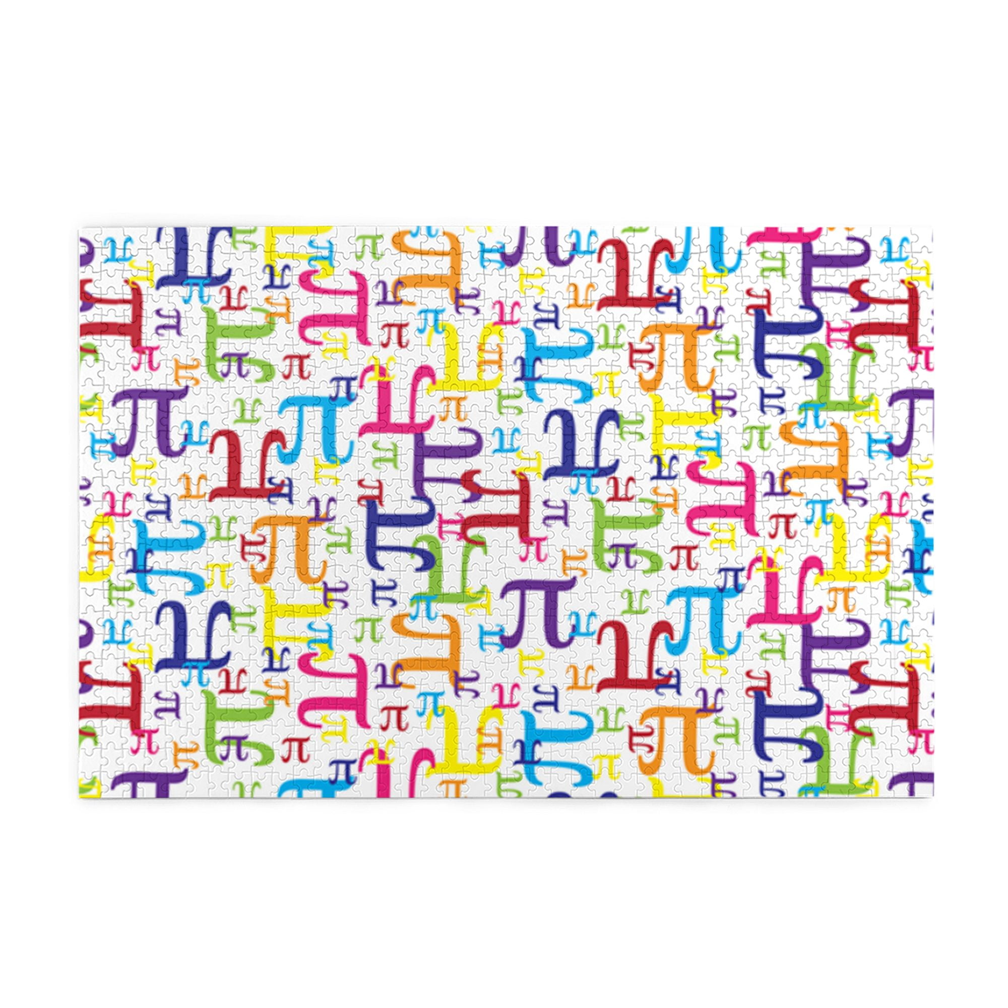 Wooden Puzzle Colorful Pi Math 1000-Slice Puzzle for All Ages Gifts ...