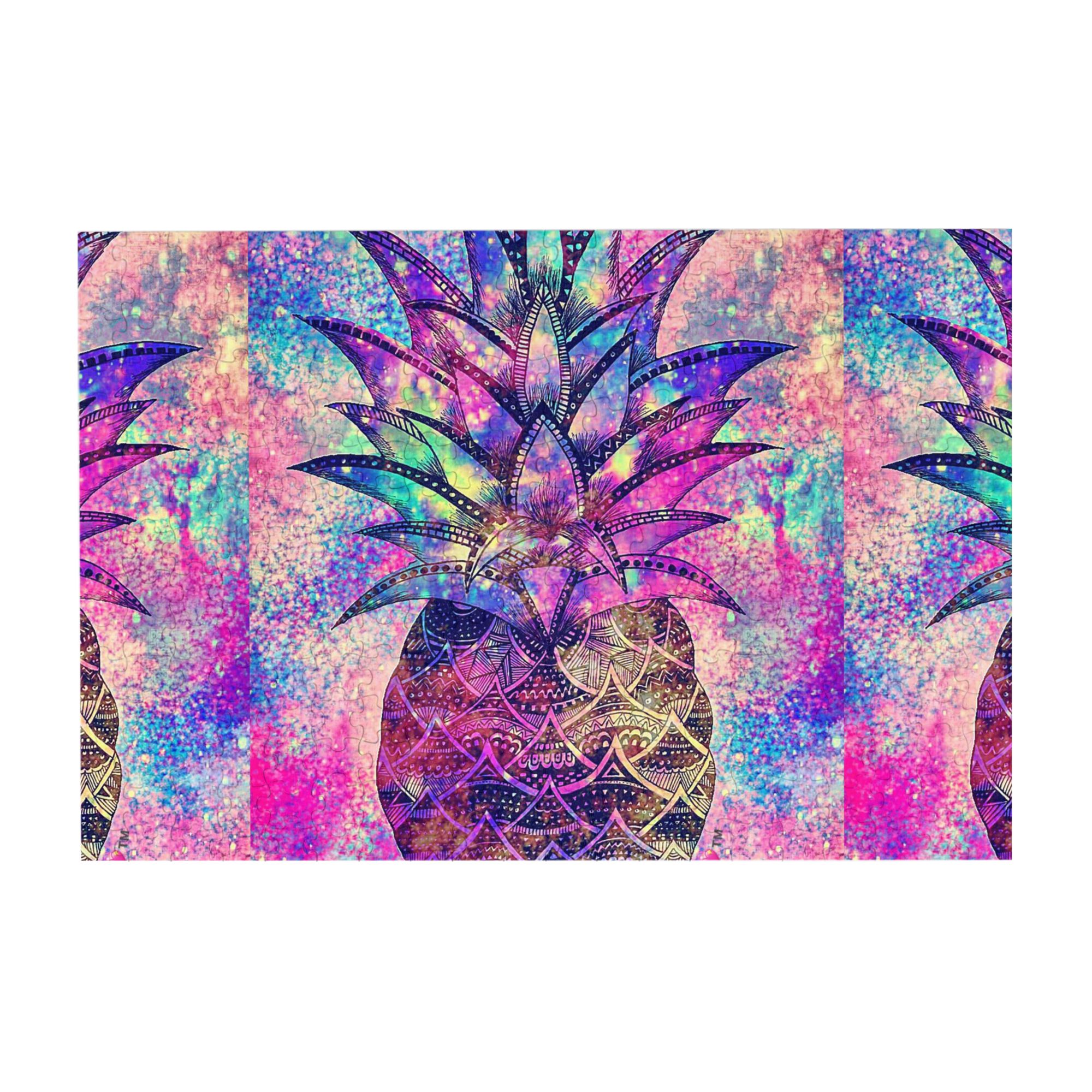 Wooden Puzzle Colorful Pineapple 300-Slice Puzzle for All Ages Gifts ...