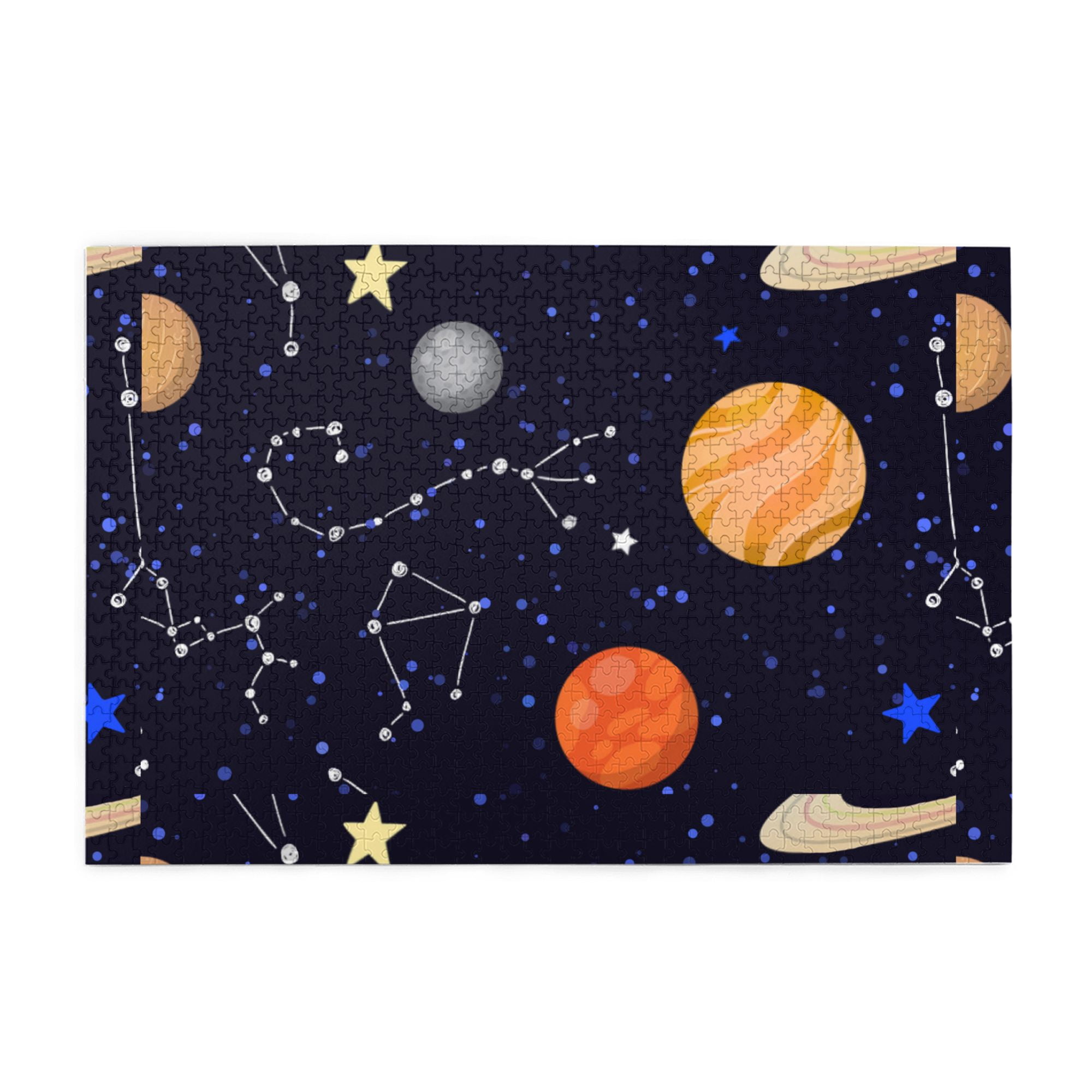 Wooden Puzzle Colorful Solar System with Zodiac 1000-Slice Puzzle for ...