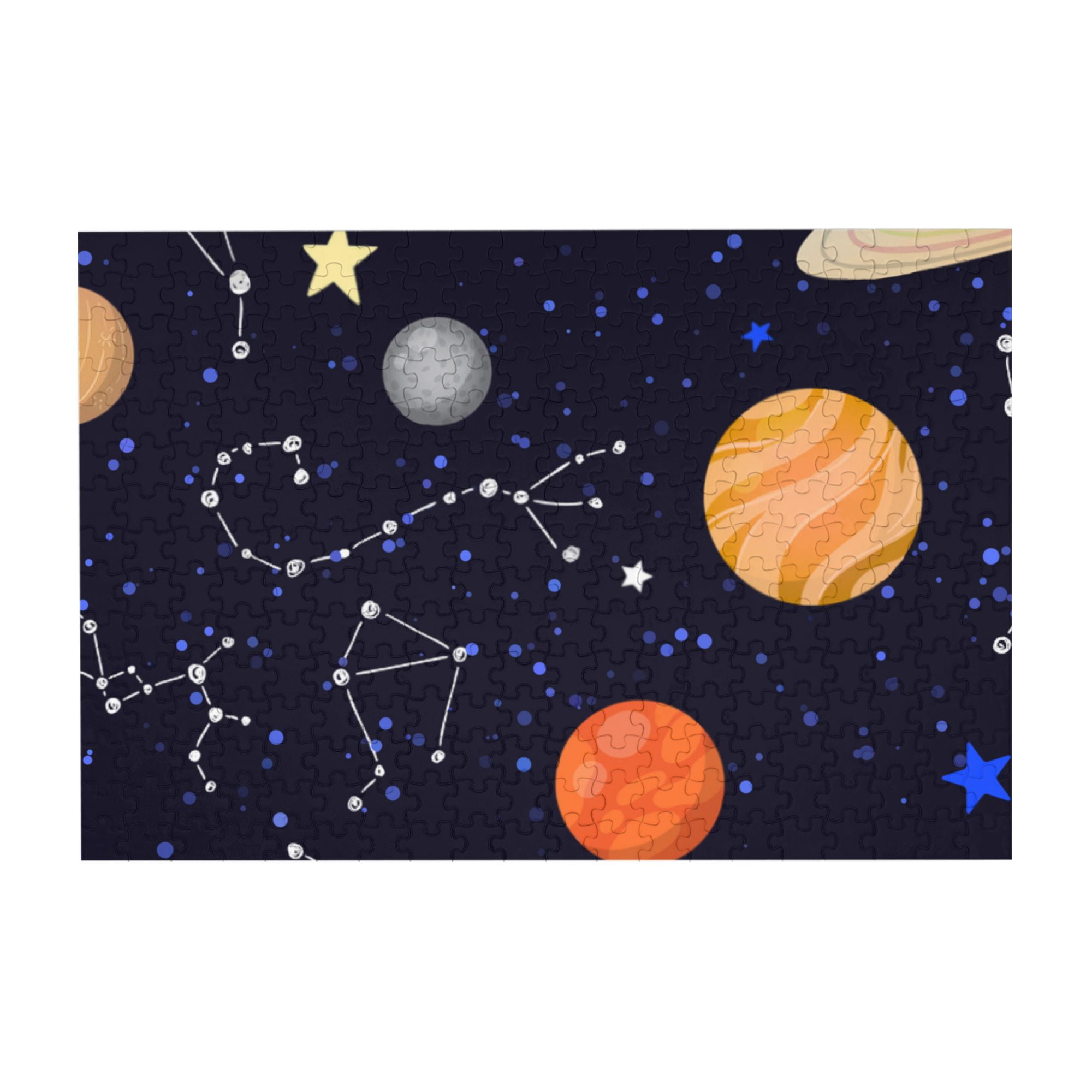Wooden Puzzle Colorful Solar System with Zodiac 300-Slice Puzzle for ...