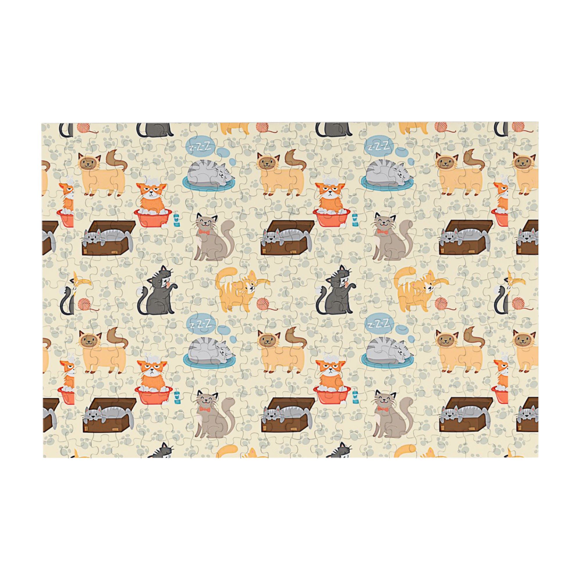 Wooden Puzzle Cute Cats Play Box 300-Slice Puzzle for All Ages Gifts ...