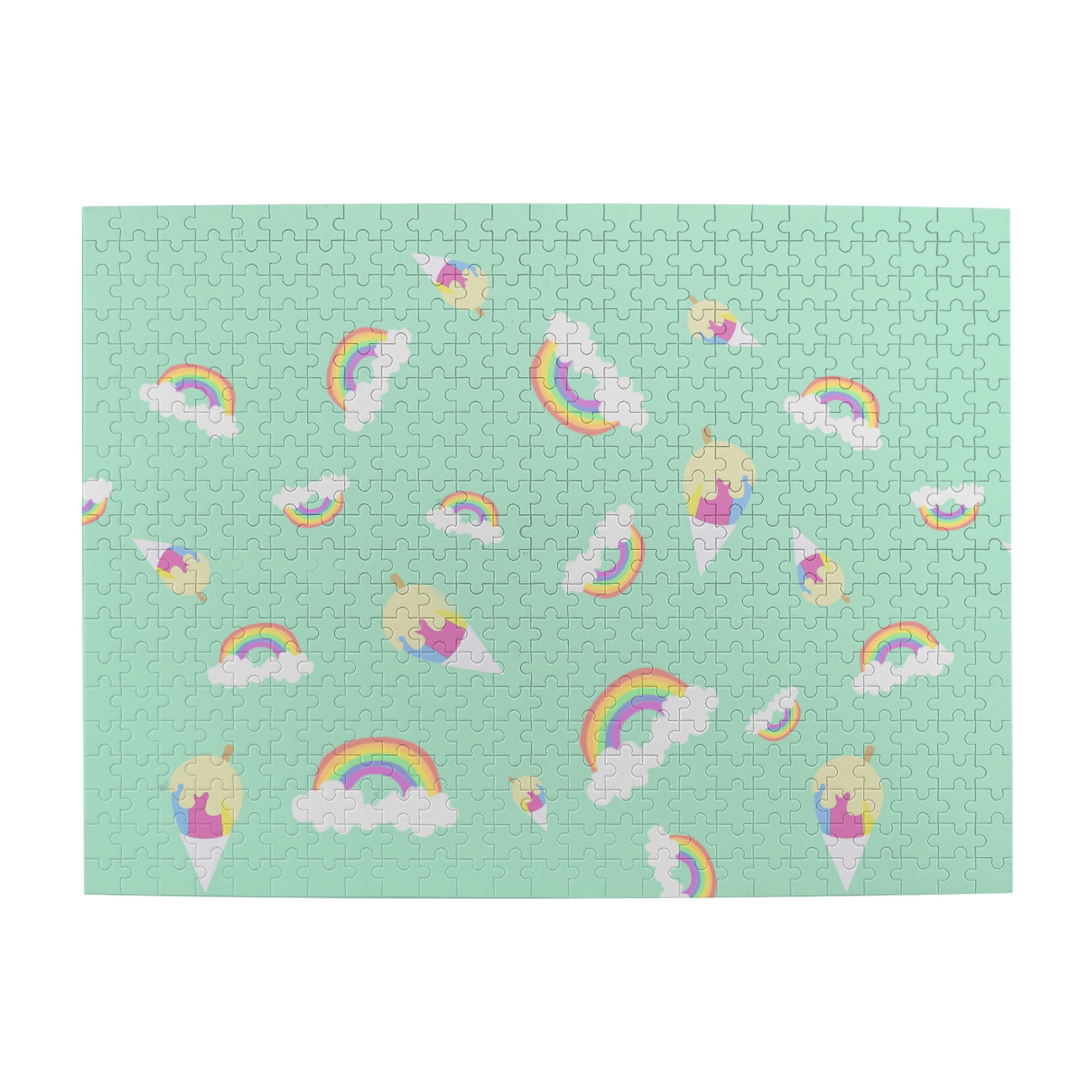 Wooden Puzzle Cute Rainbow 500-Slice Puzzle for All Ages Gifts ...