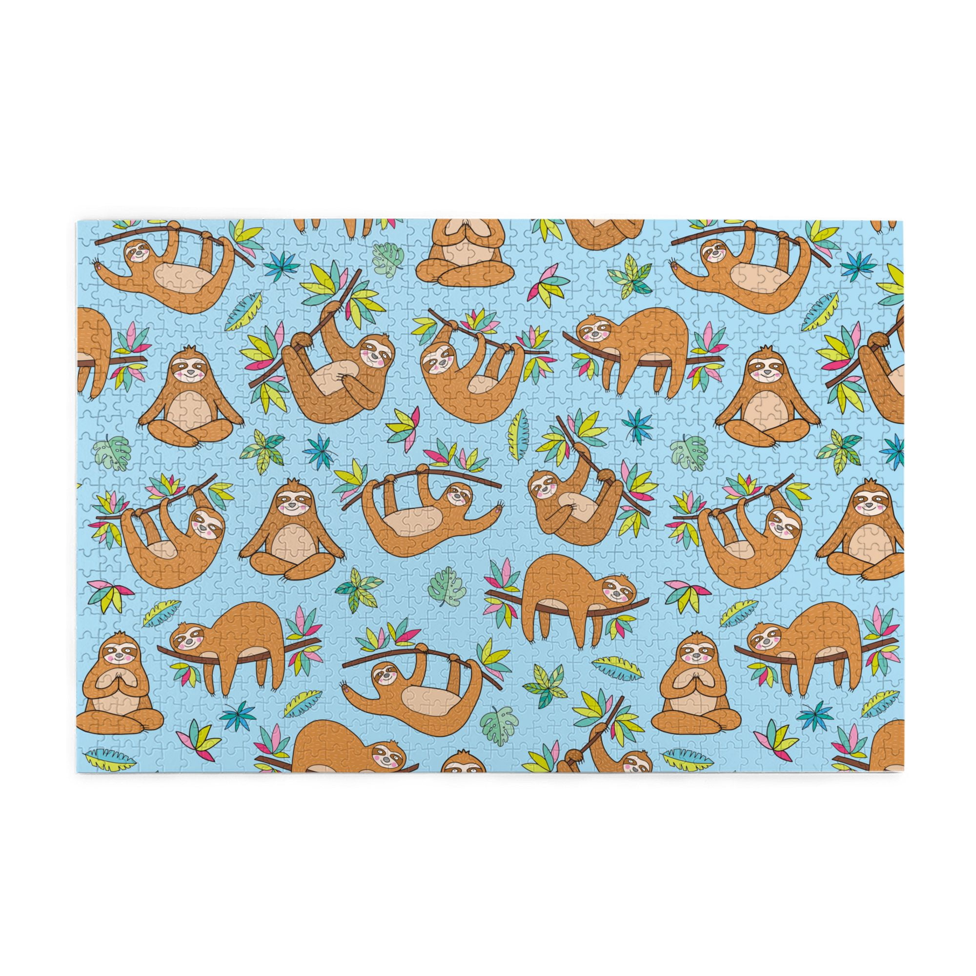 Wooden Puzzle Cute Sloths Animal 1000-Slice Puzzle for All Ages Gifts ...