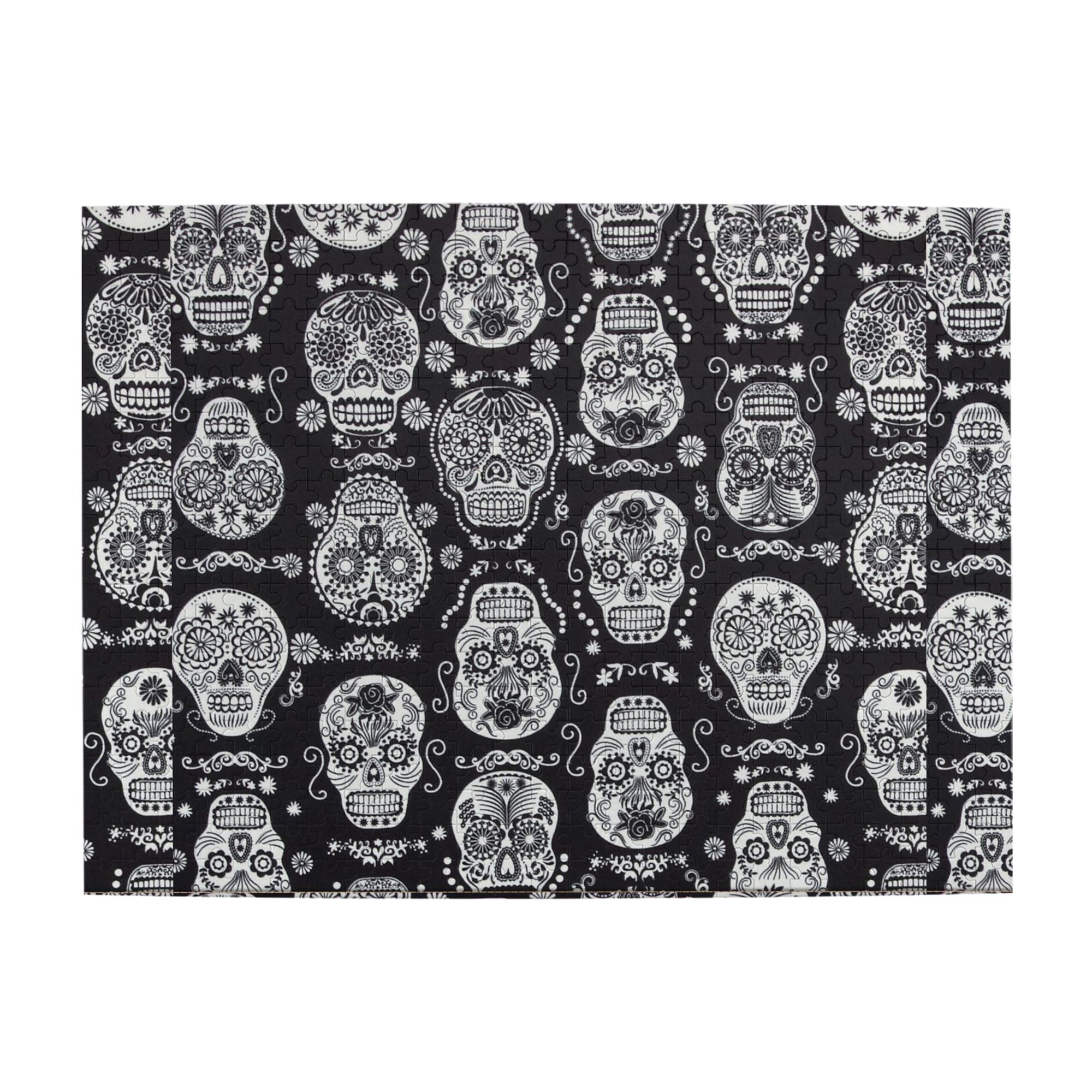 Wooden Puzzle Dark Folklore Skulls Sugar Skull 500-Slice Puzzle for All ...