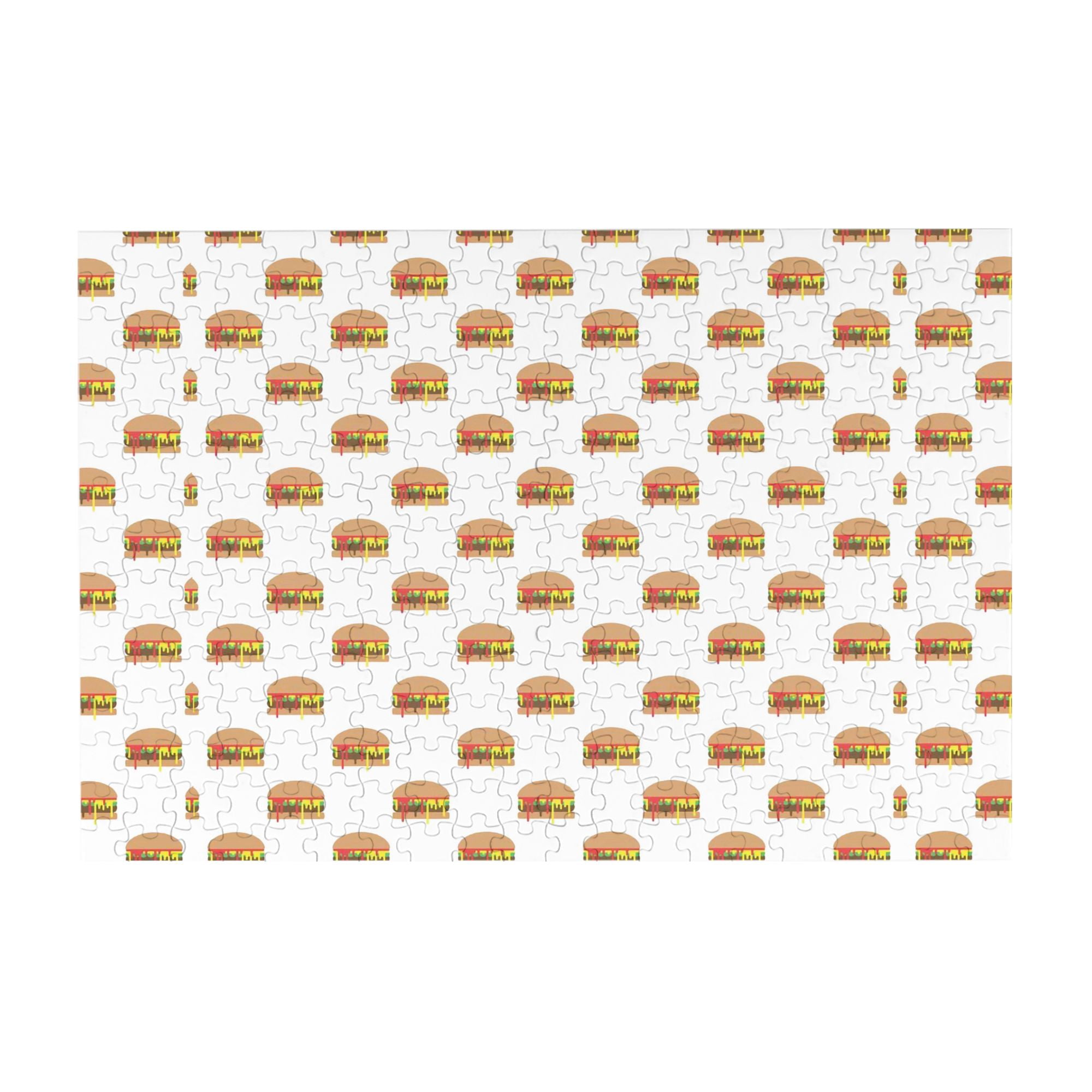 Wooden Puzzle Fast Food Hamburger Elements 300-Slice Puzzle for All ...