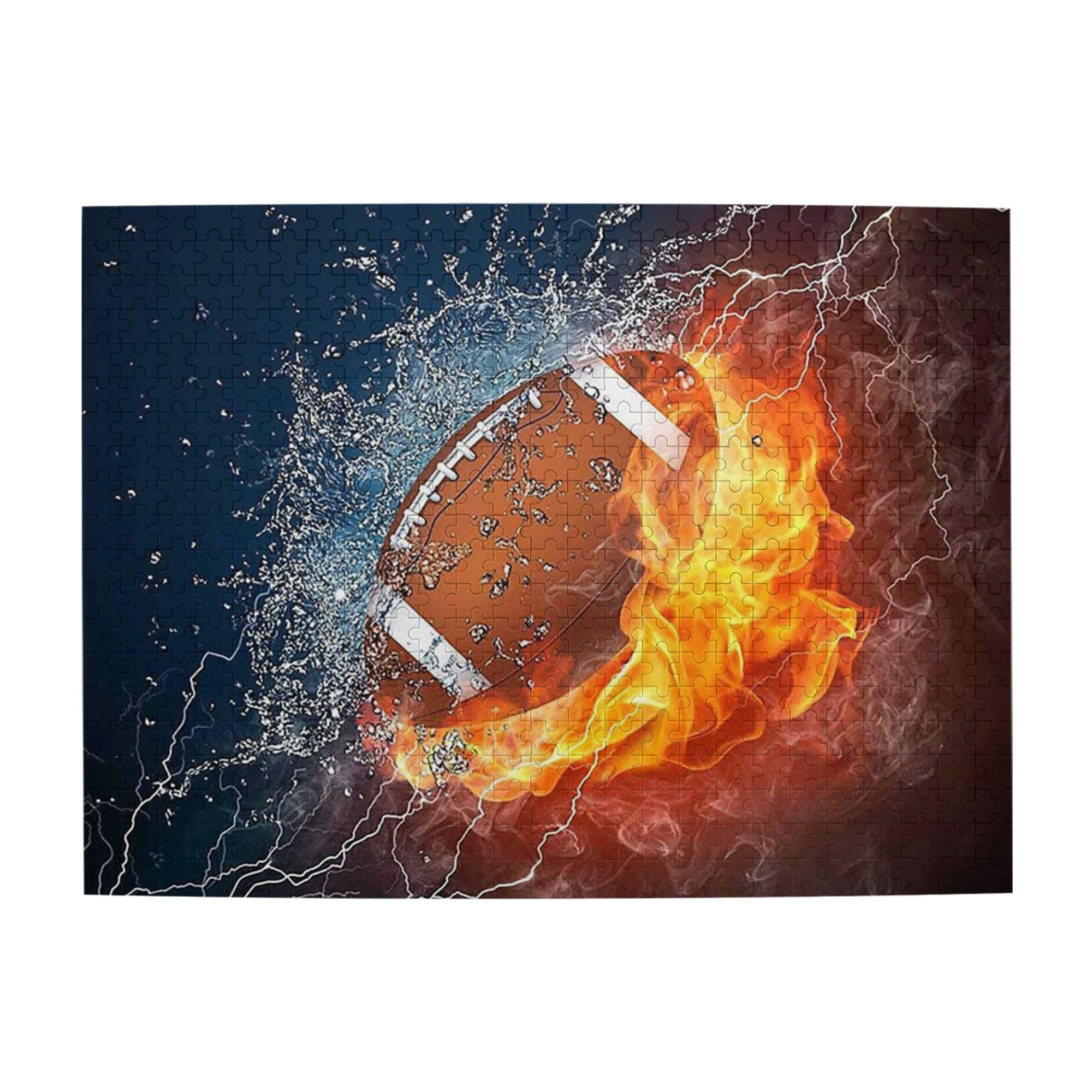 Wooden Puzzle Fire Football 500-Slice Puzzle for All Ages Gifts ...