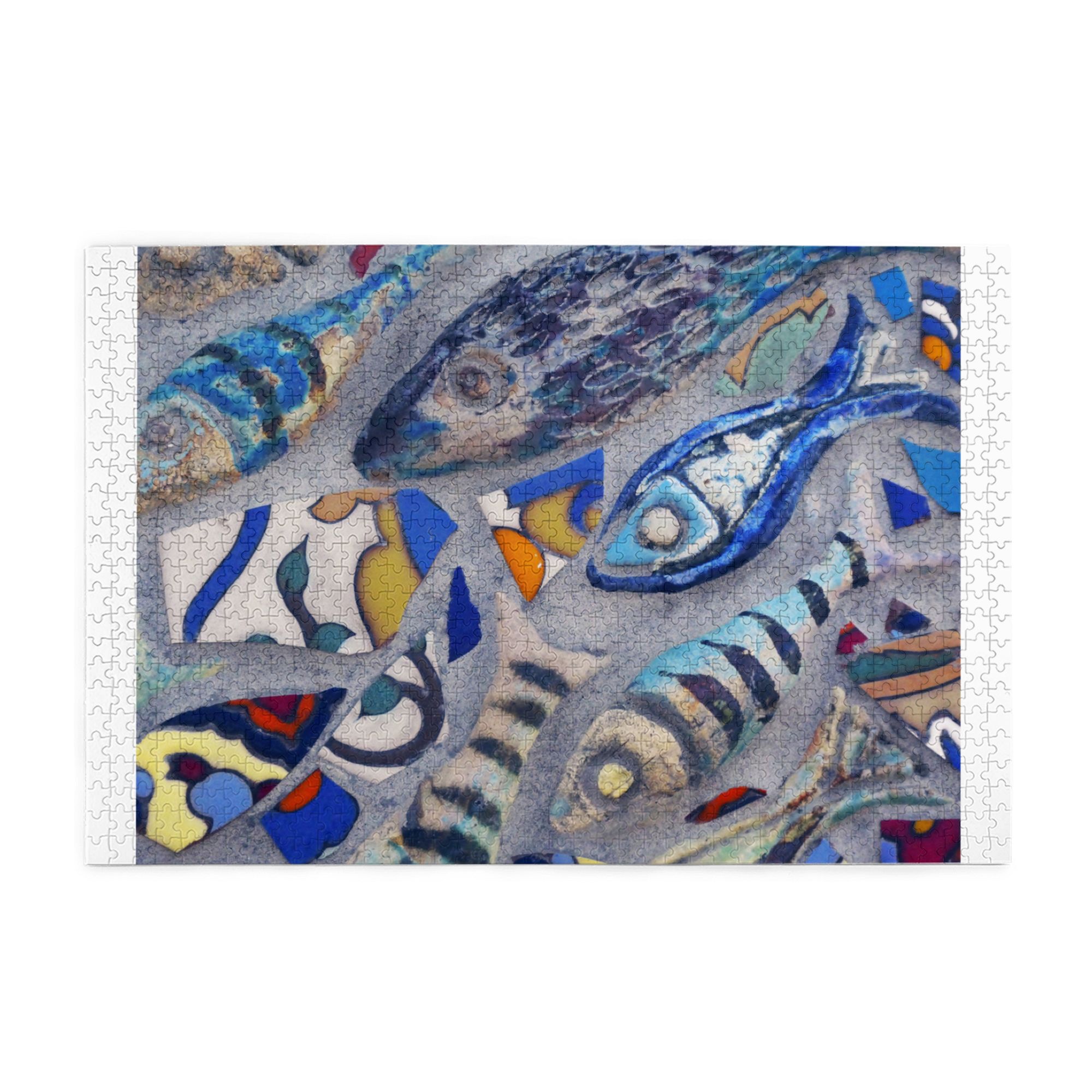 Wooden Puzzle Fish art 1000-Slice Puzzle for All Ages Gifts - Walmart.com