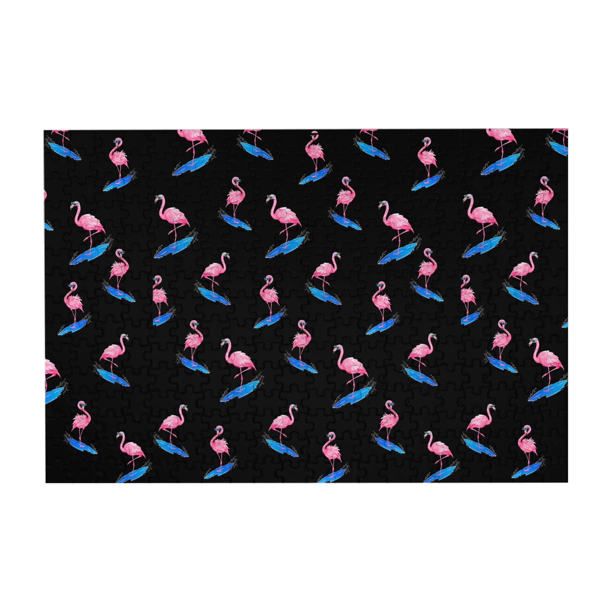 Wooden Puzzle Flamingo Surfing 500-Slice Puzzle for All Ages Gifts ...