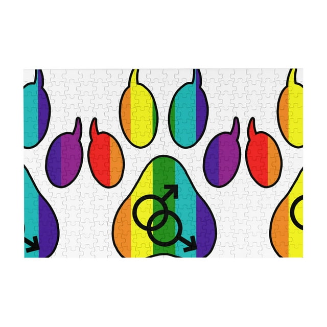 Wooden Puzzle Gay Furry Pride 300-Slice Puzzle for All Ages Gifts ...