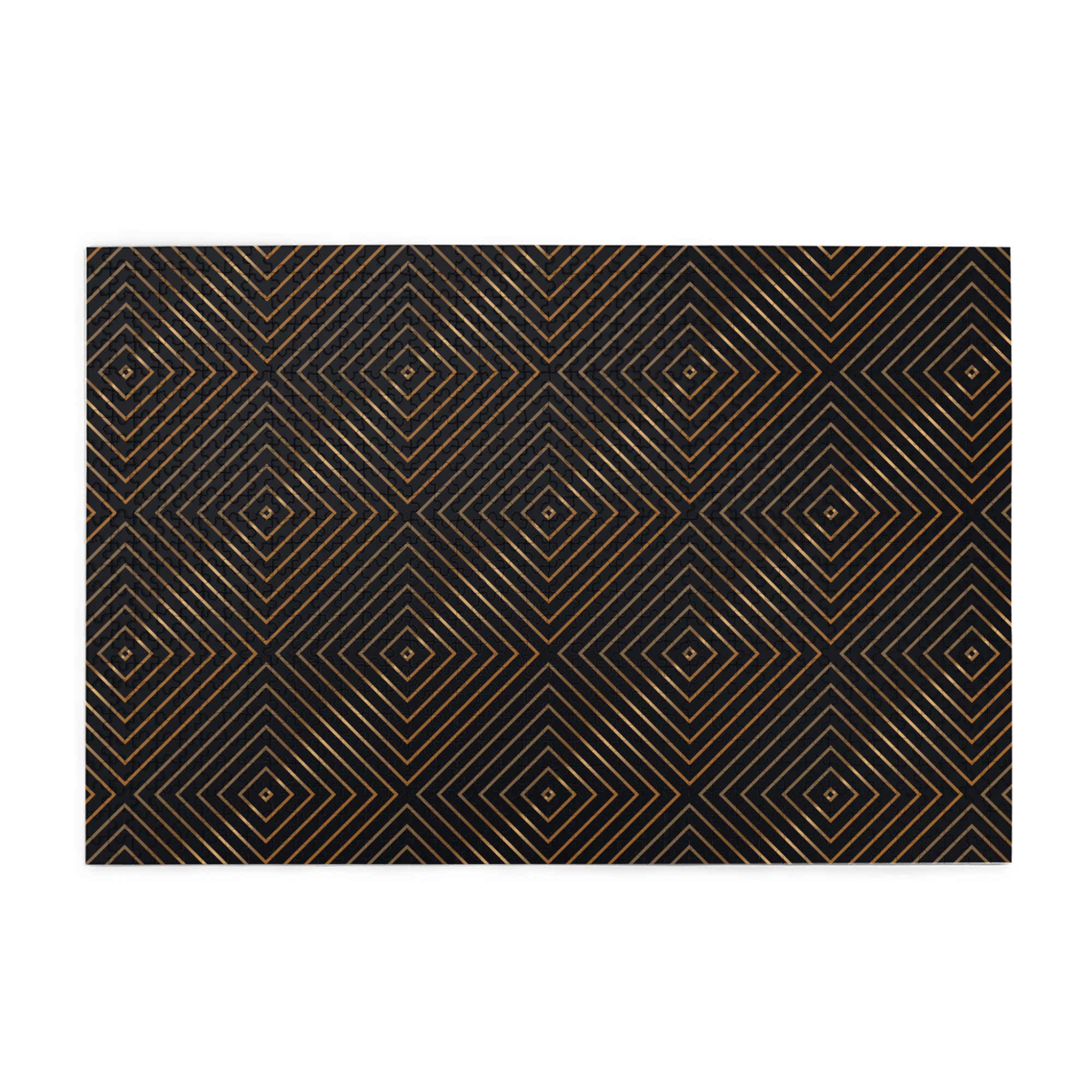 Wooden Puzzle Luxury Gold Pattern 1000-Slice Puzzle for All Ages Gifts ...