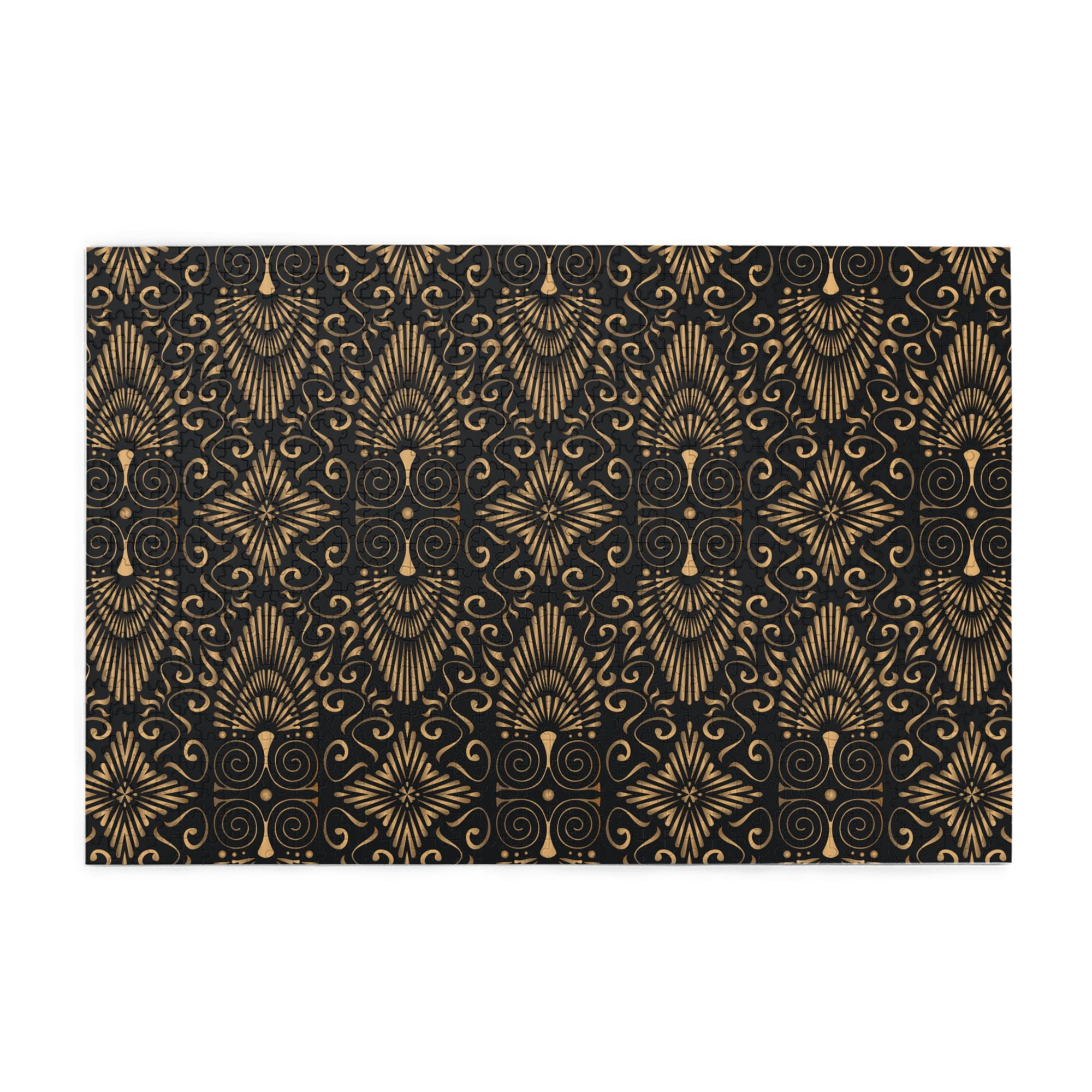 Wooden Puzzle Luxury Gold Pattern 1000-Slice Puzzle for All Ages Gifts ...