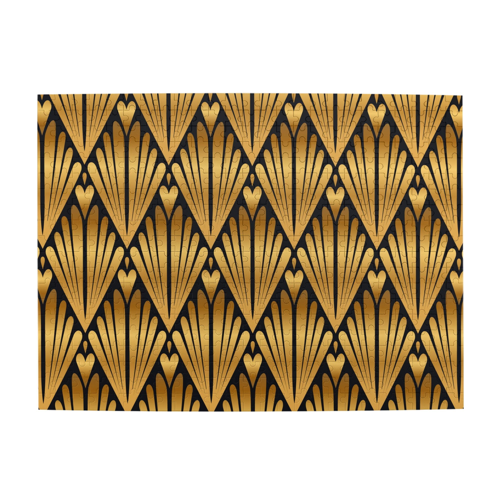 Wooden Puzzle Luxury Gold Pattern 500-Slice Puzzle for All Ages Gifts ...